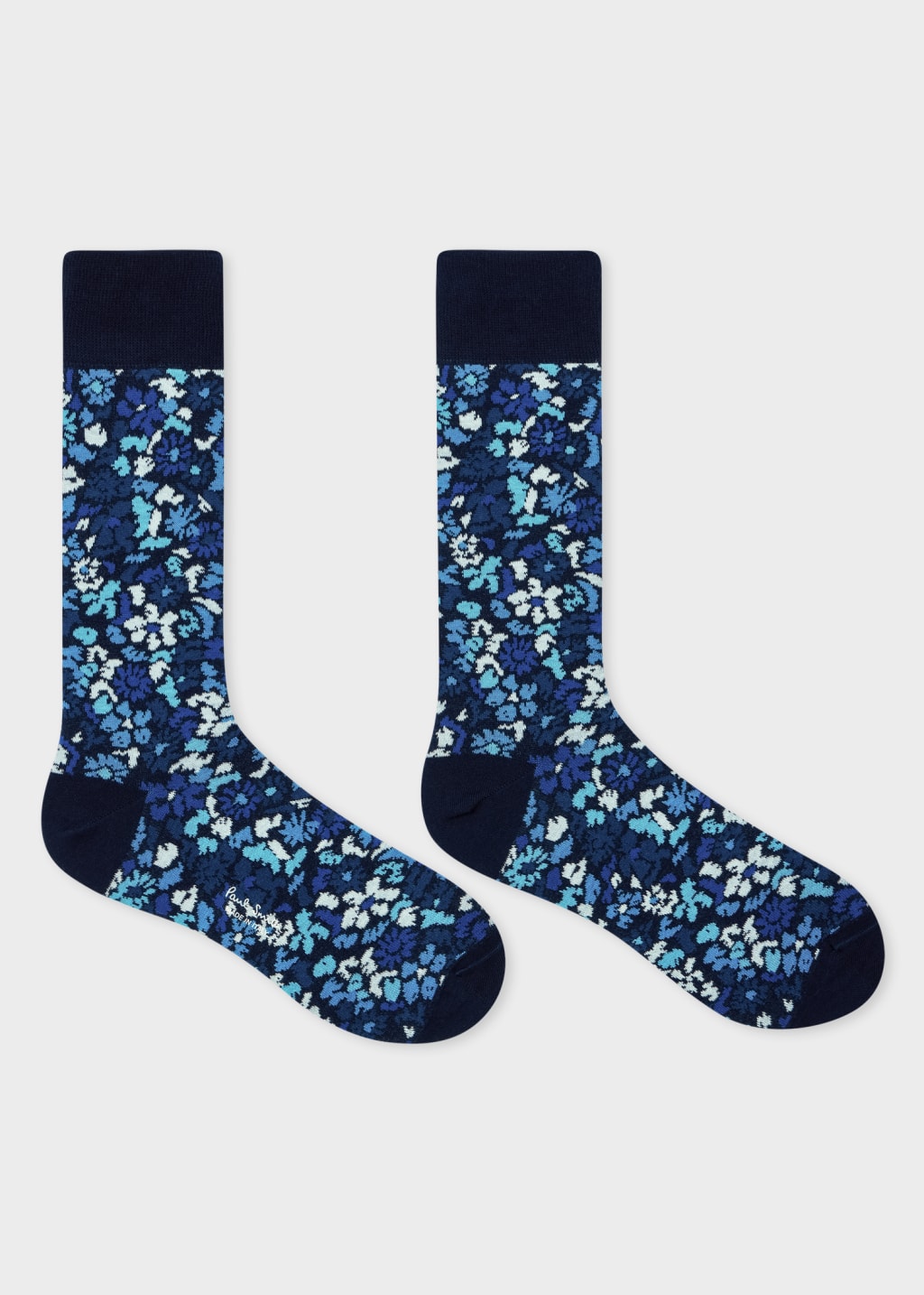 Men's Navy Floral Socks