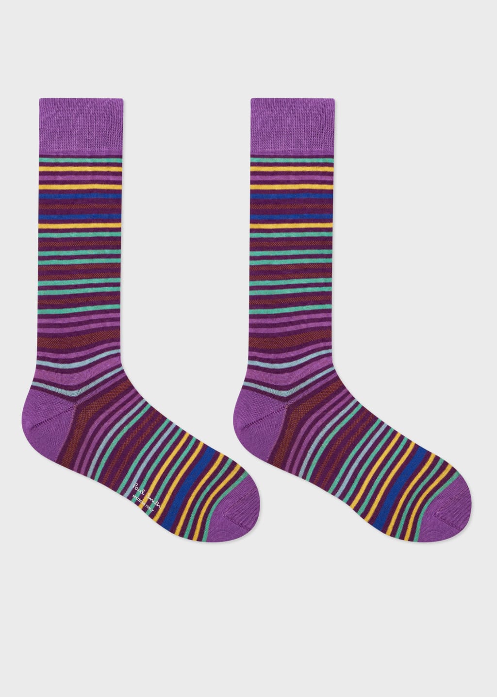 Purple Multi-Stripe Socks