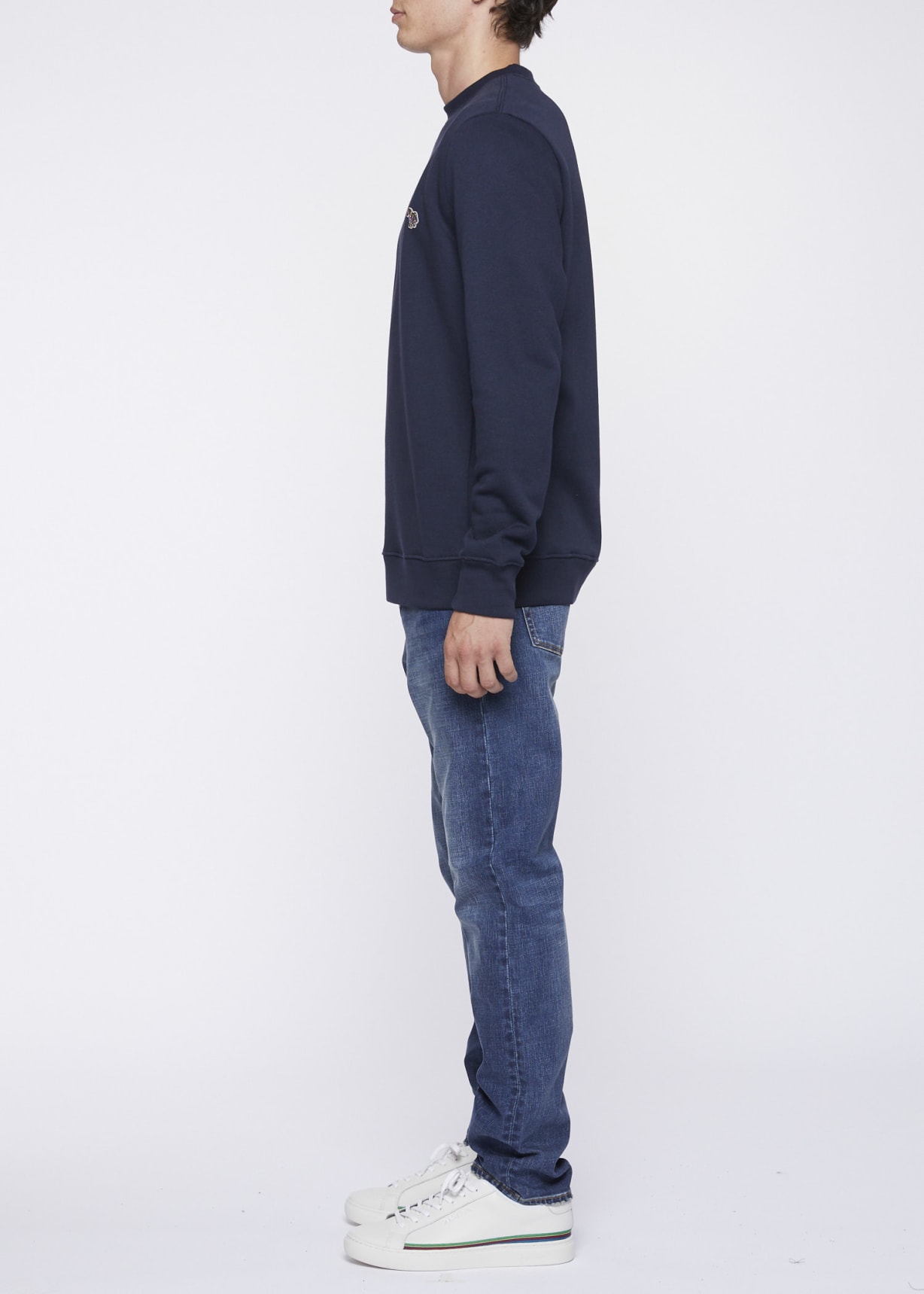 Regular-Fit Navy Zebra Sweatshirt