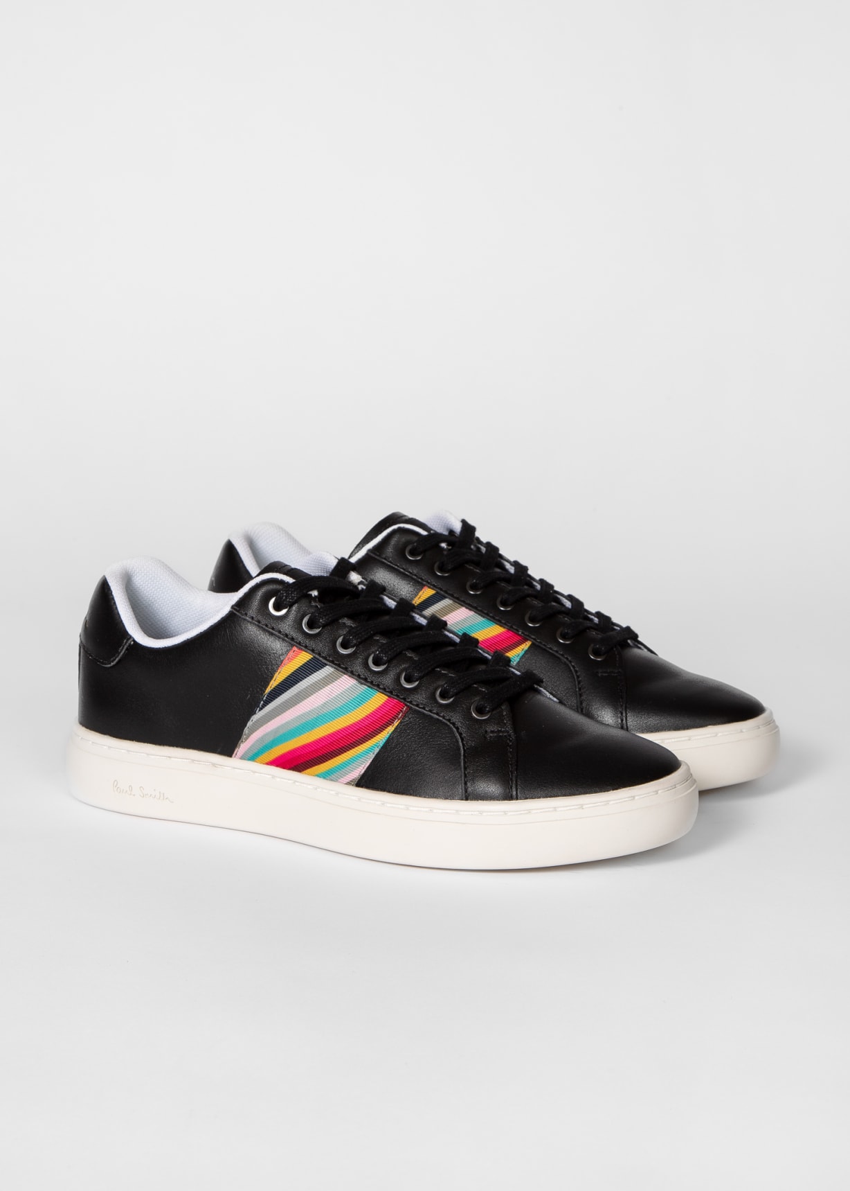Women's Black 'Lapin' Trainers With 'Swirl'