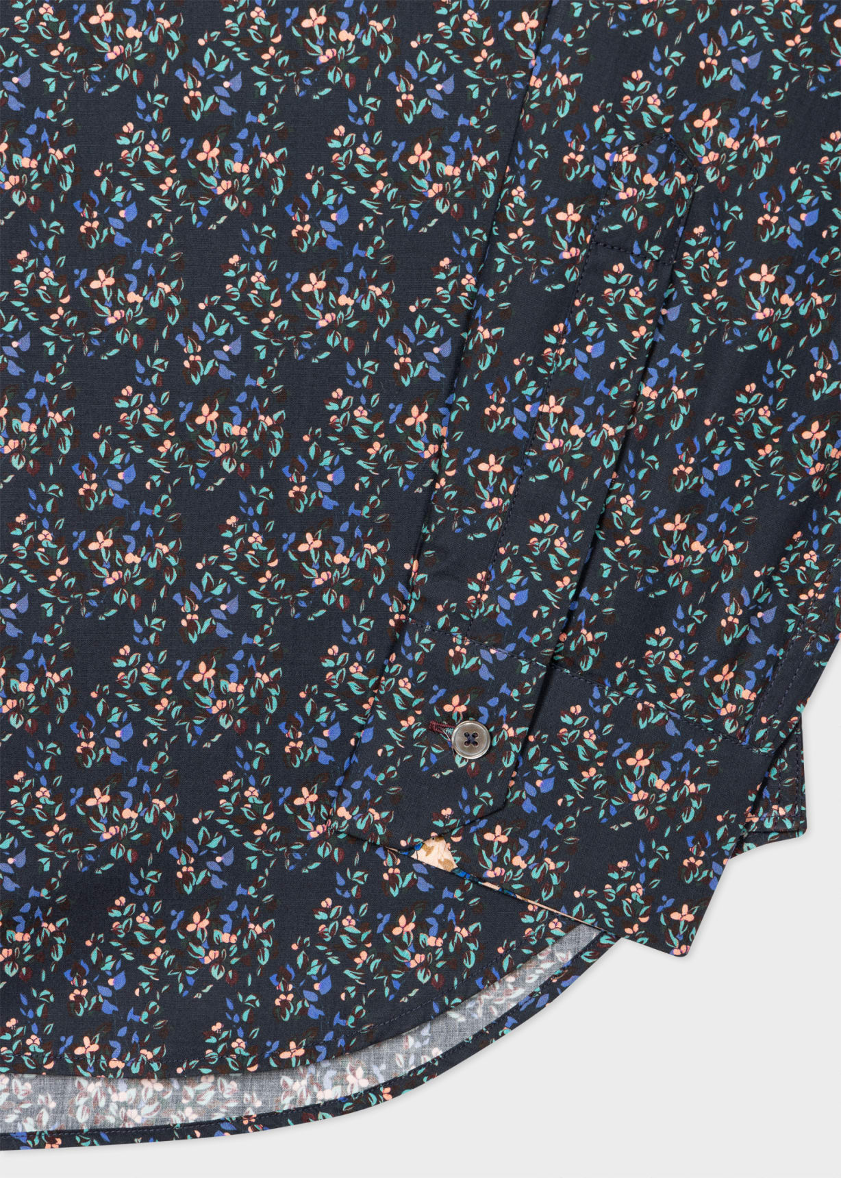 Slim-Fit Navy 'Lemon Tree' Shirt
