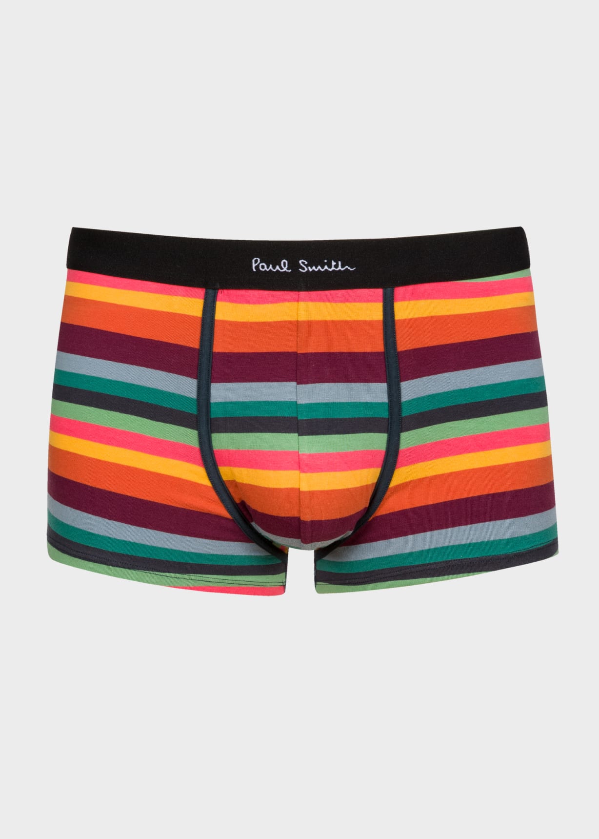 Men's Organic-Cotton Black 'Artist Stripe' Boxer Briefs Three Pack