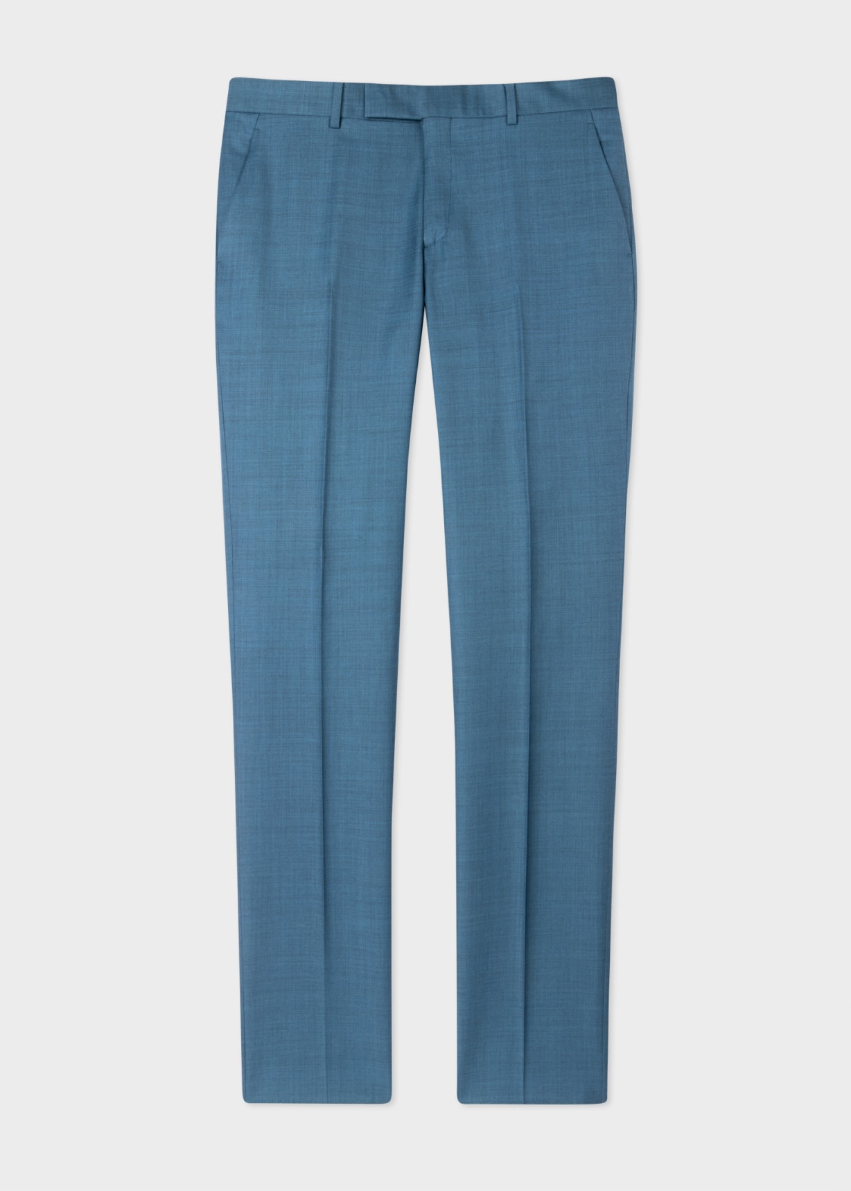 The Soho - Tailored-Fit Teal Sharkskin Wool Suit