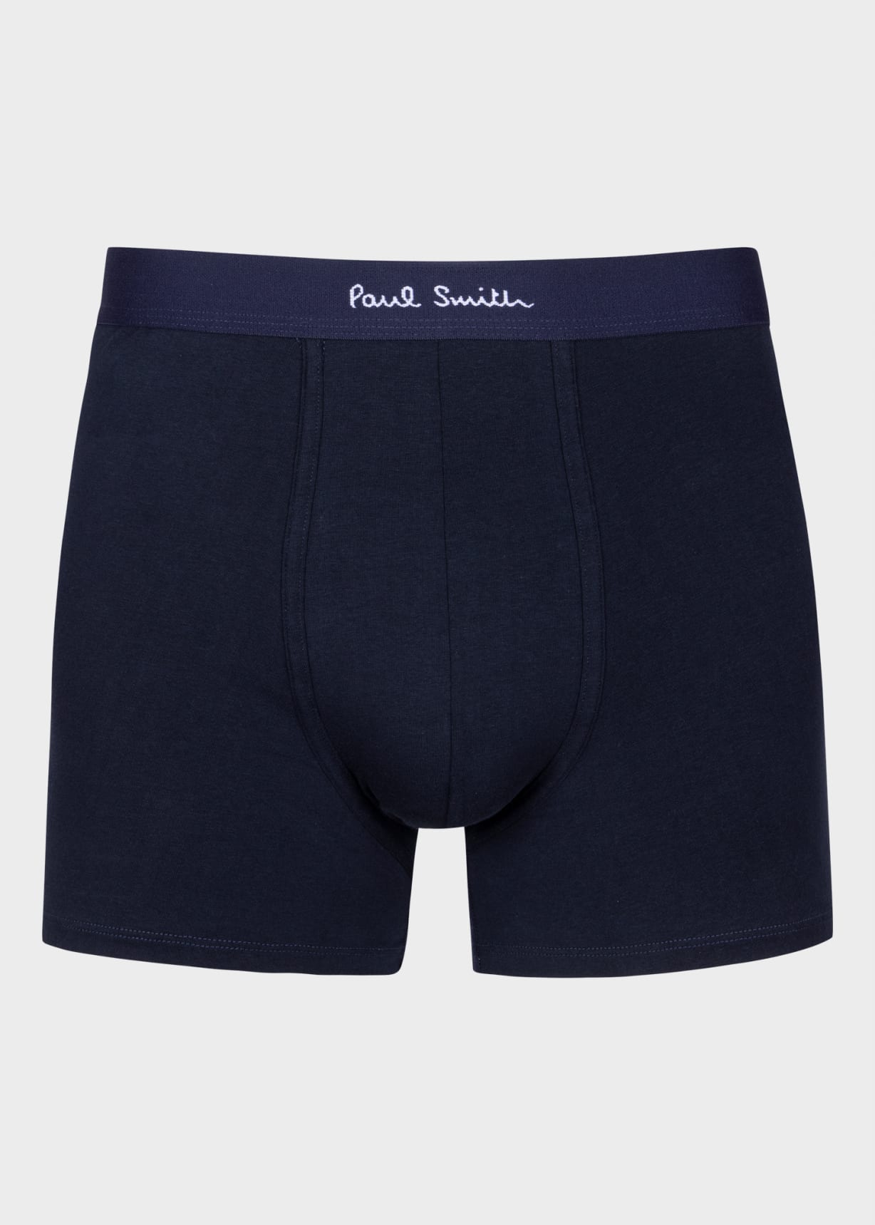 Signature Stripe' and Plain Long Boxer Briefs Seven Pack