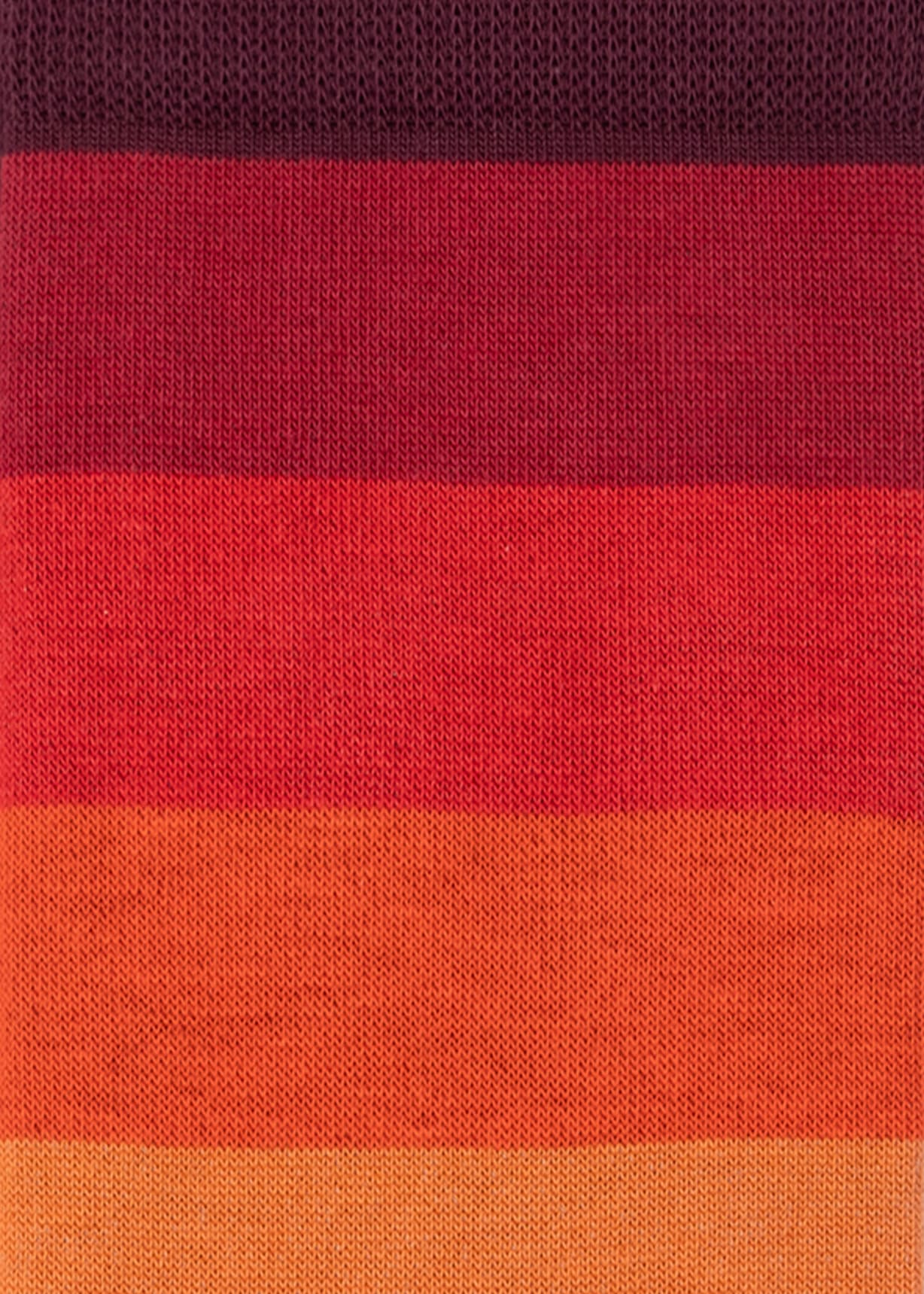 Men's Orange Gradient Stripe Socks