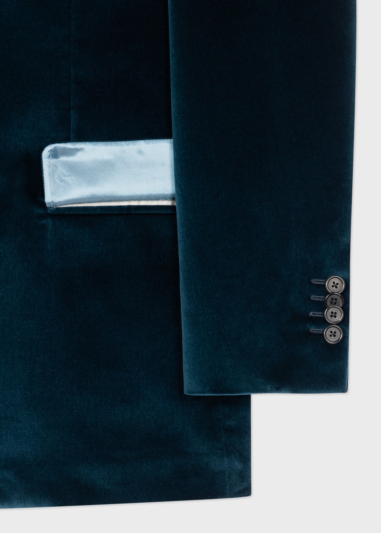 The Soho - Tailored-Fit Navy Velvet Blazer