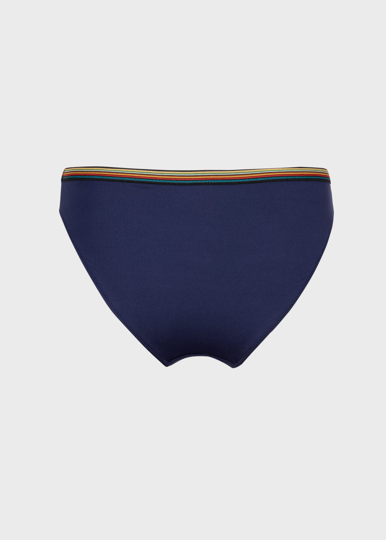 Women's Navy 'Signature Stripe' Trim Bikini Bottom