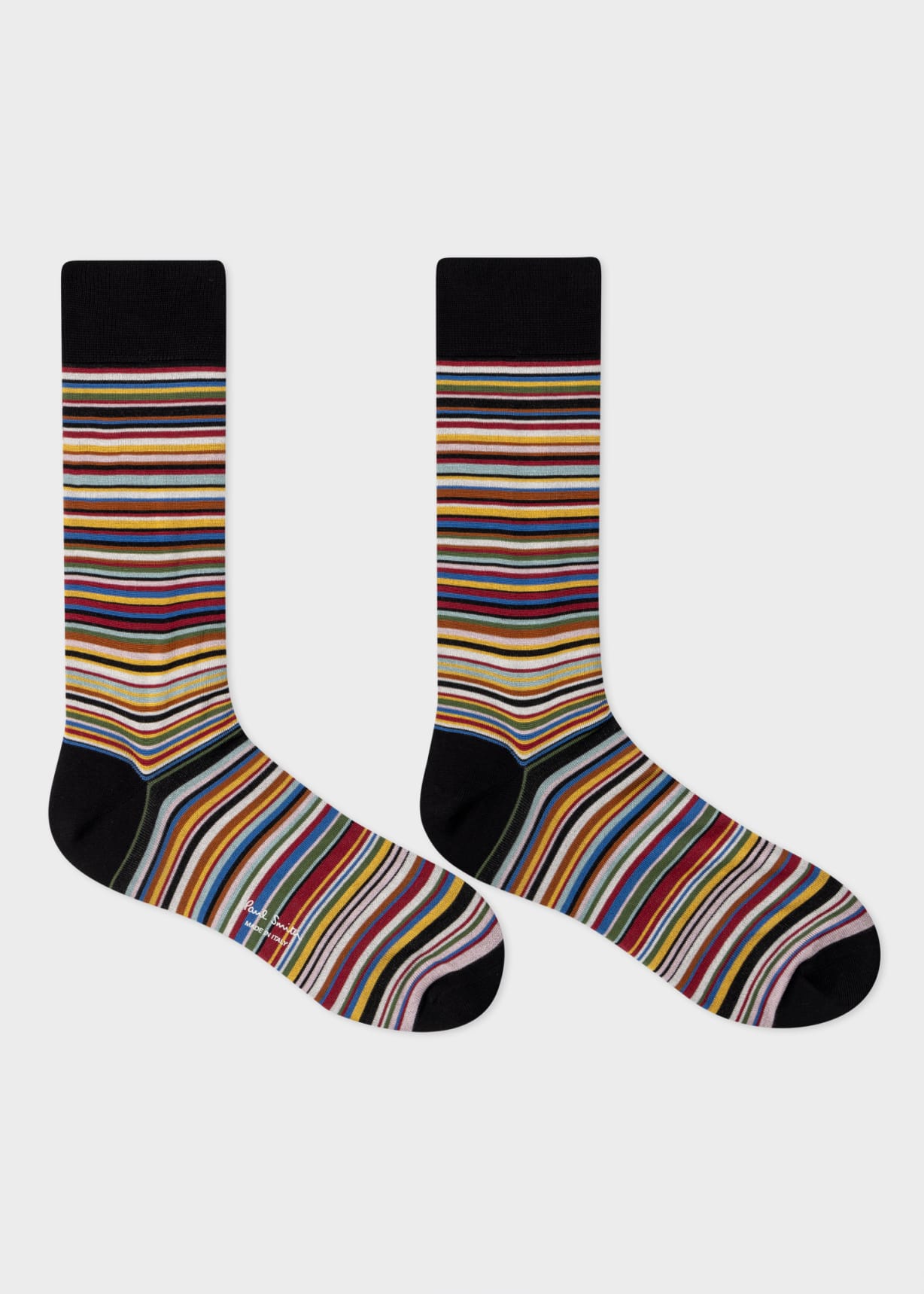 Men's Silk-Blend 'Signature Stripe' Socks