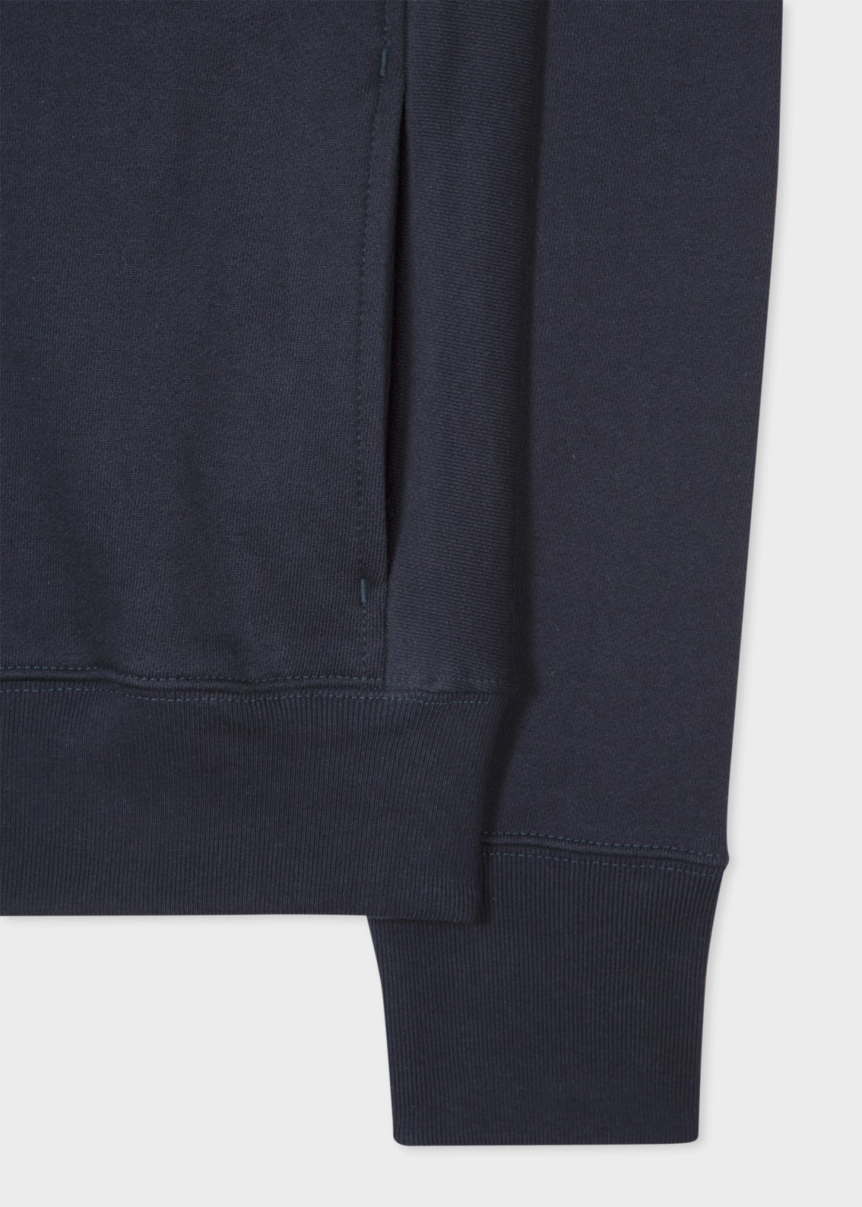 Navy Organic Cotton Zebra Logo Sweatshirt & Sweatpants Set