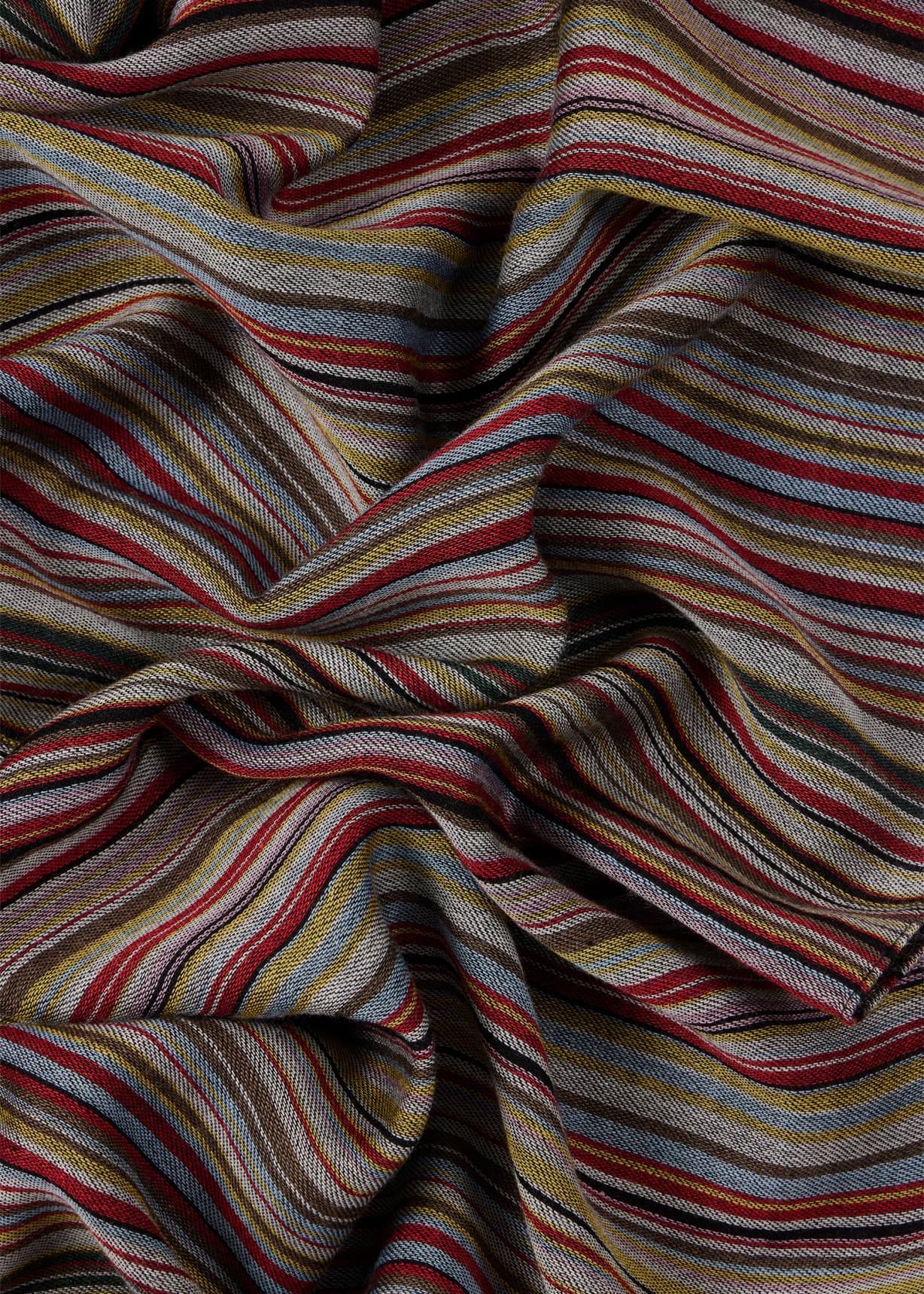 Men's 'Signature Stripe' Silk-Wool Blend Scarf
