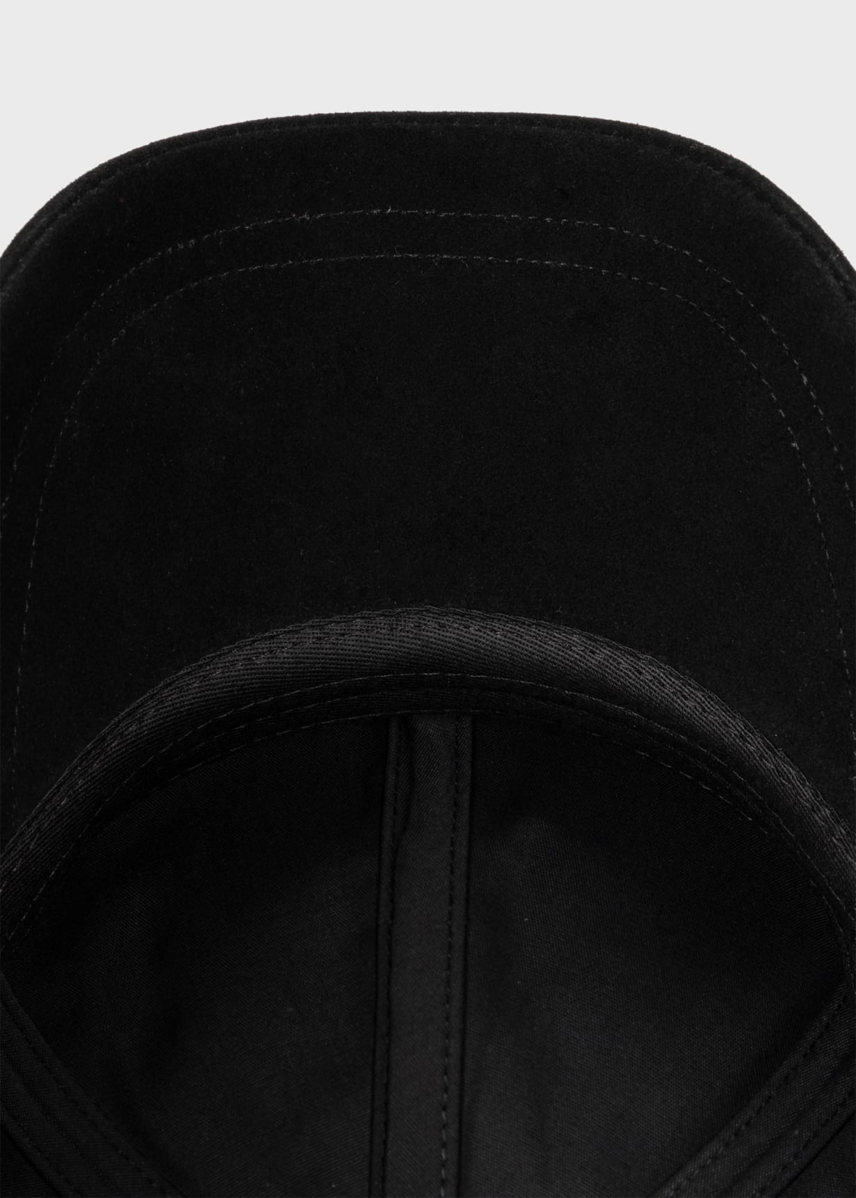 Men's Black Suede Baseball Cap