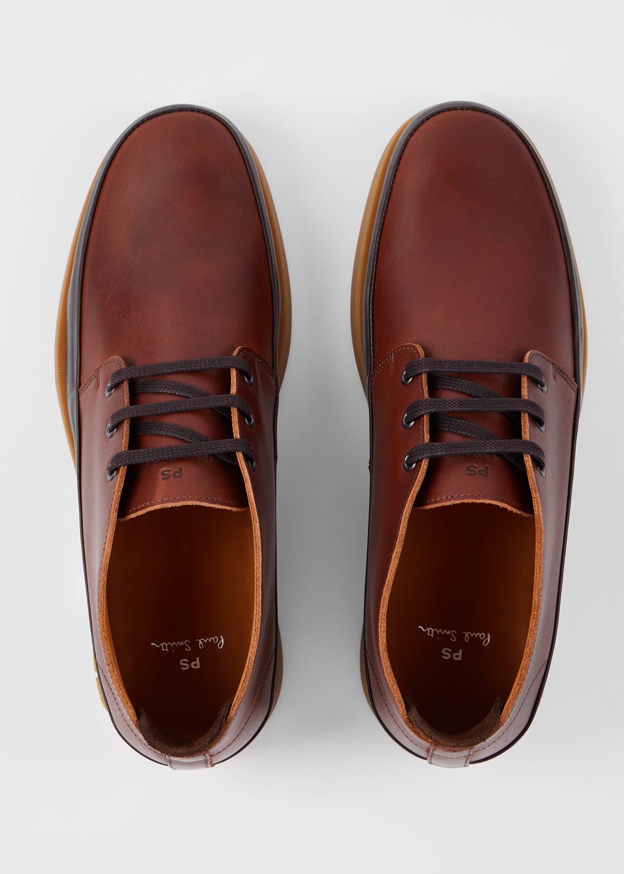 Men's Tan Brown Leather 'Crane' Chukka Boots