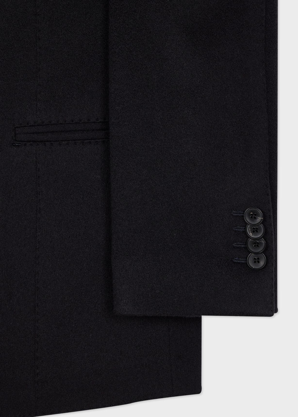 Men's Navy Cashmere Buggy-Lined Blazer