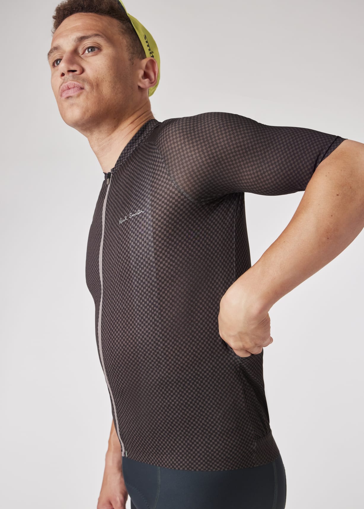 Asphalt Mini Checkerboard Cycling Jersey