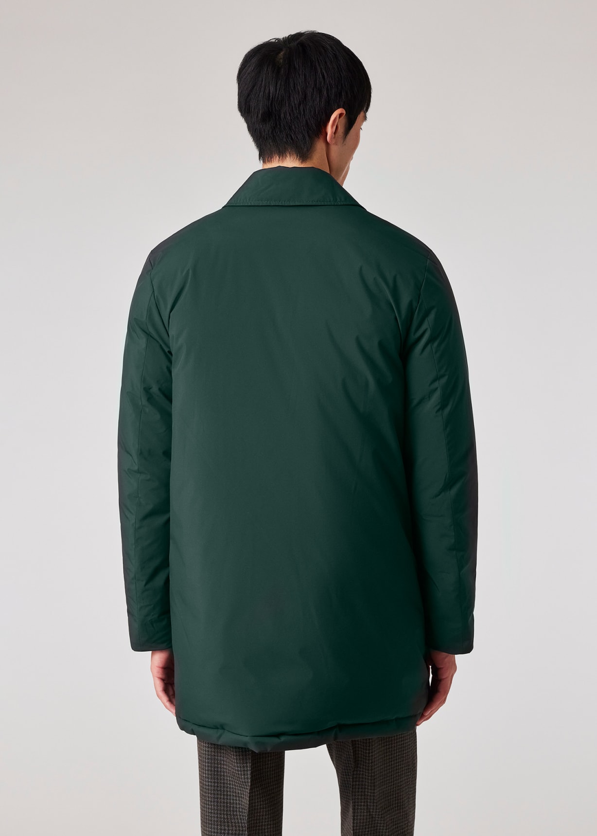 Men's Dark Green Two-Layer Mac
