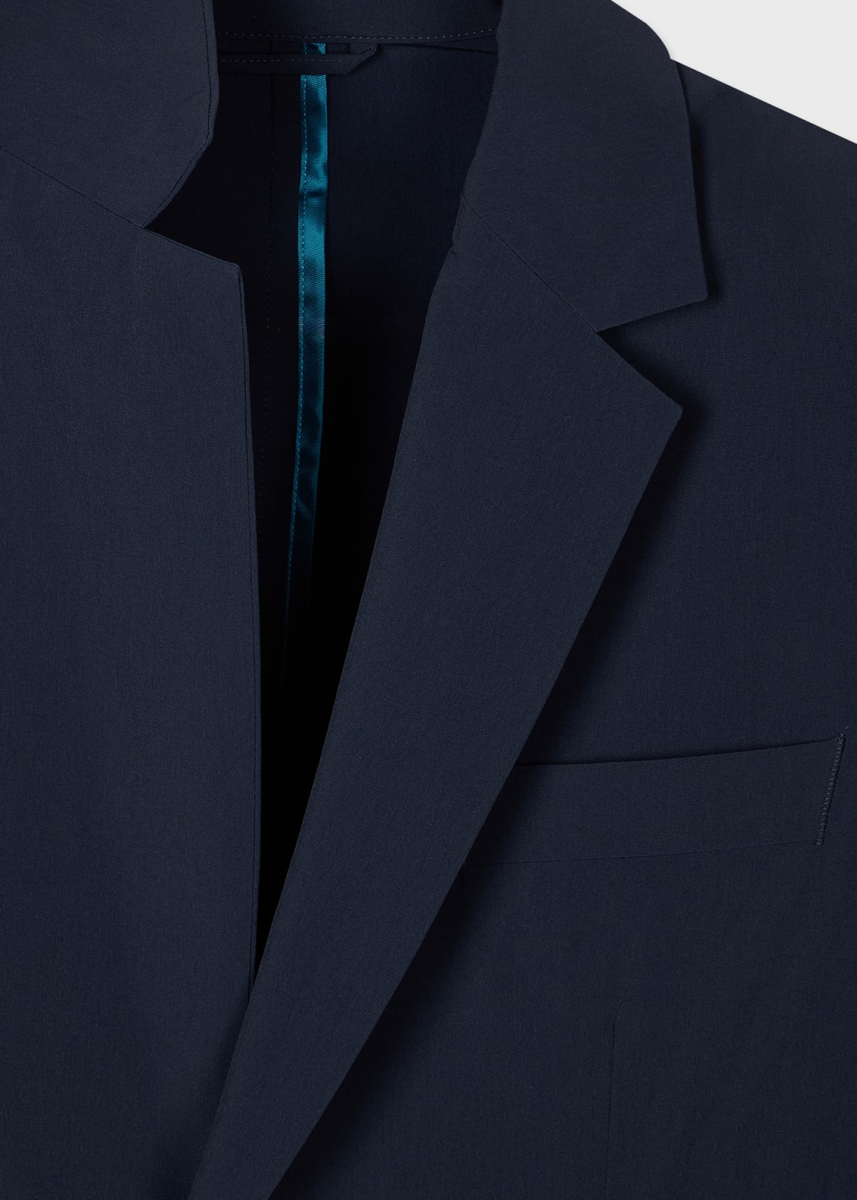 Men's Navy Recycled-Nylon Technical Blazer