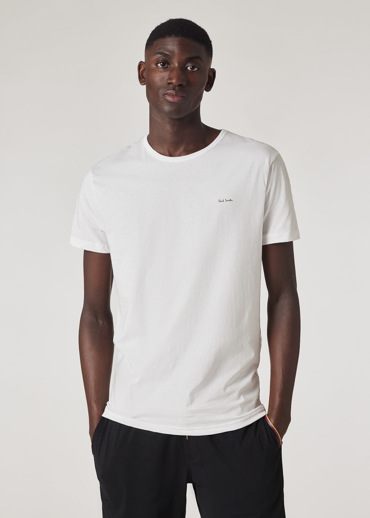 Men's Mixed Colour Cotton Logo Lounge T-Shirts Five Pack