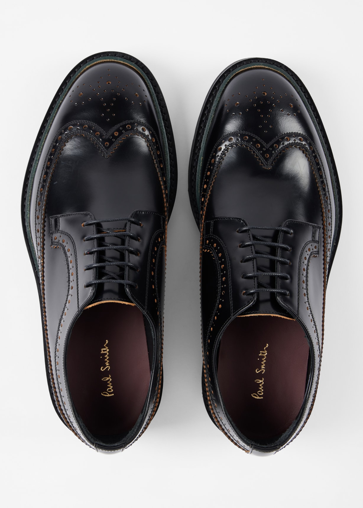 Richelieus Homme Noirs 'Count' en Cuir