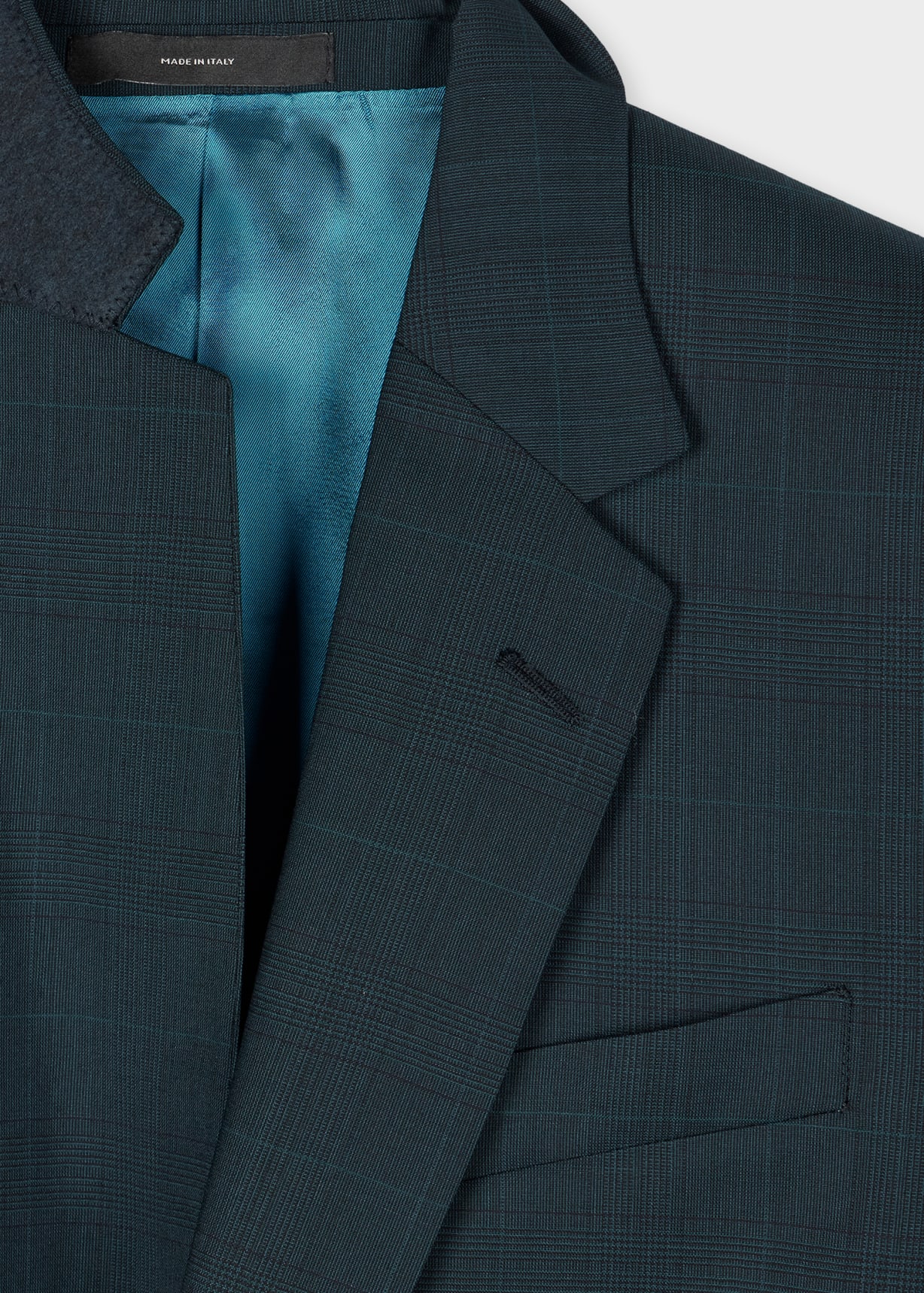 The Soho - Tailored-Fit Dark Green Check Wool Suit