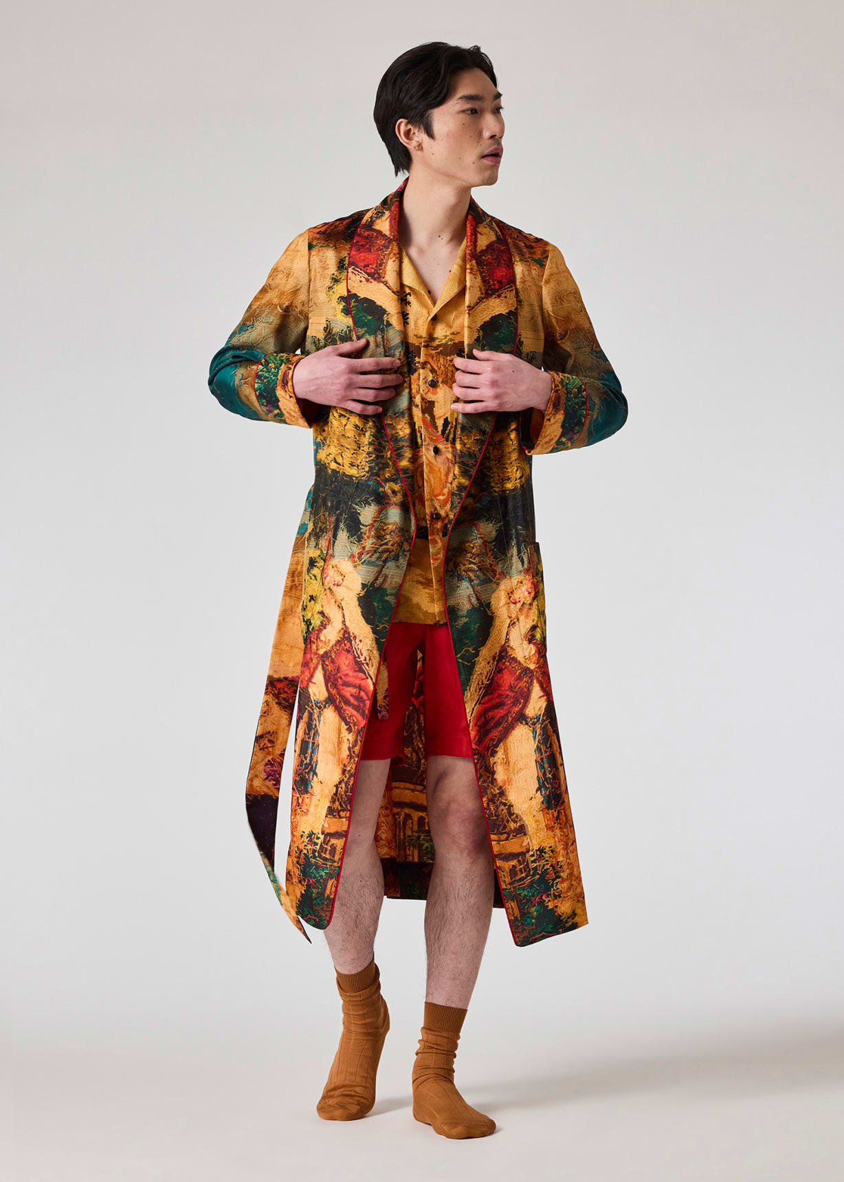 Daniel Hanson For Paul Smith - Tapestry Print Silk Dressing Gown