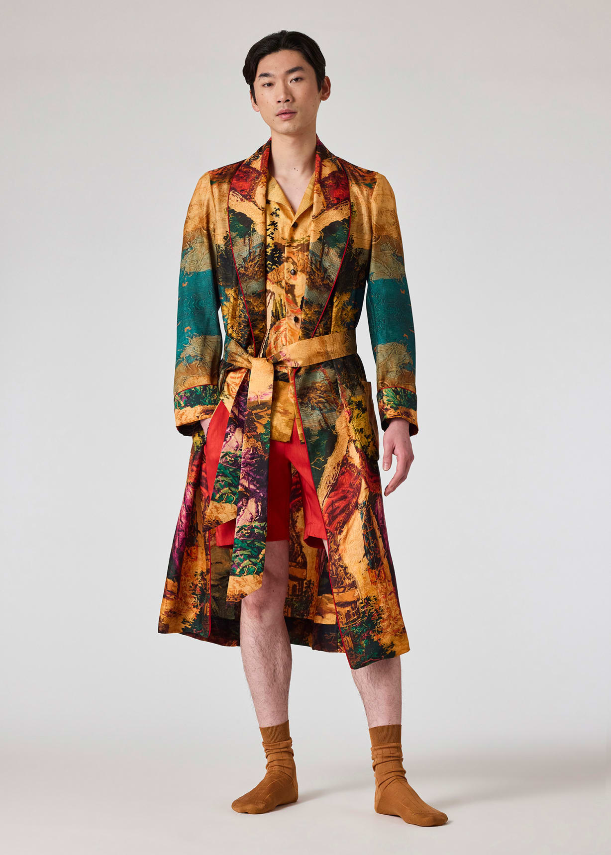 Daniel Hanson For Paul Smith - Tapestry Print Silk Dressing Gown