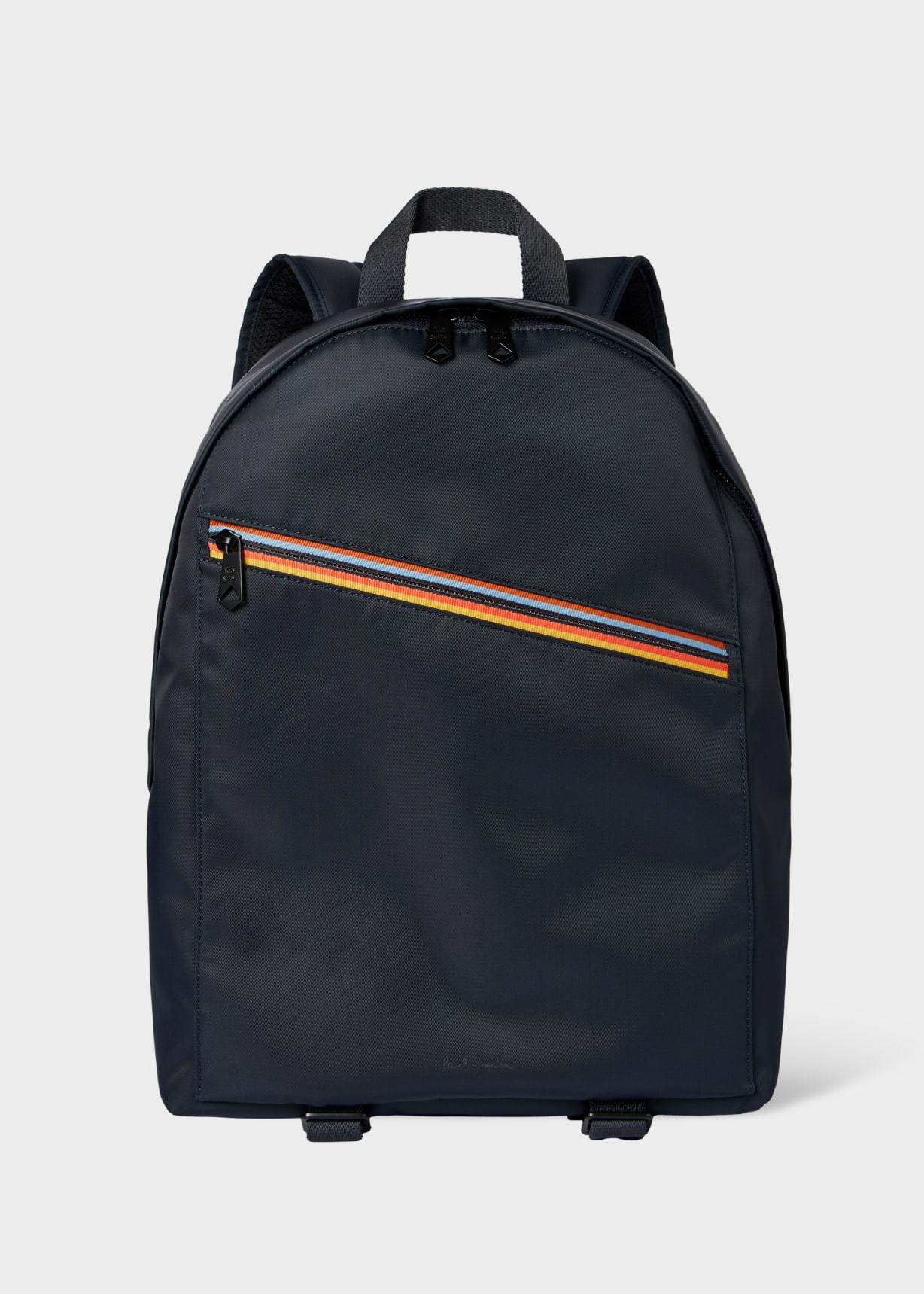 Navy 'Artist Stripe' Recycled Polyester Backpack