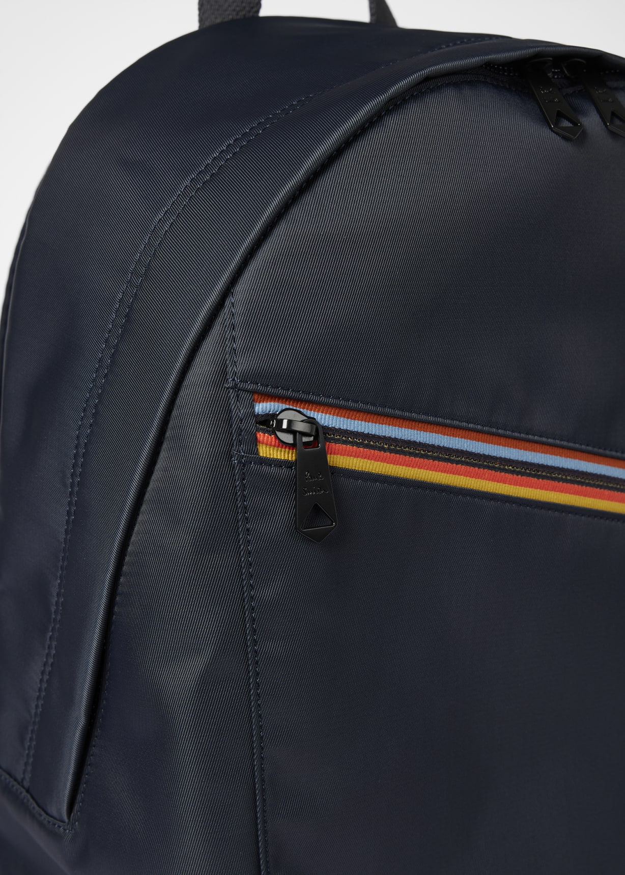 Navy 'Artist Stripe' Recycled Polyester Backpack