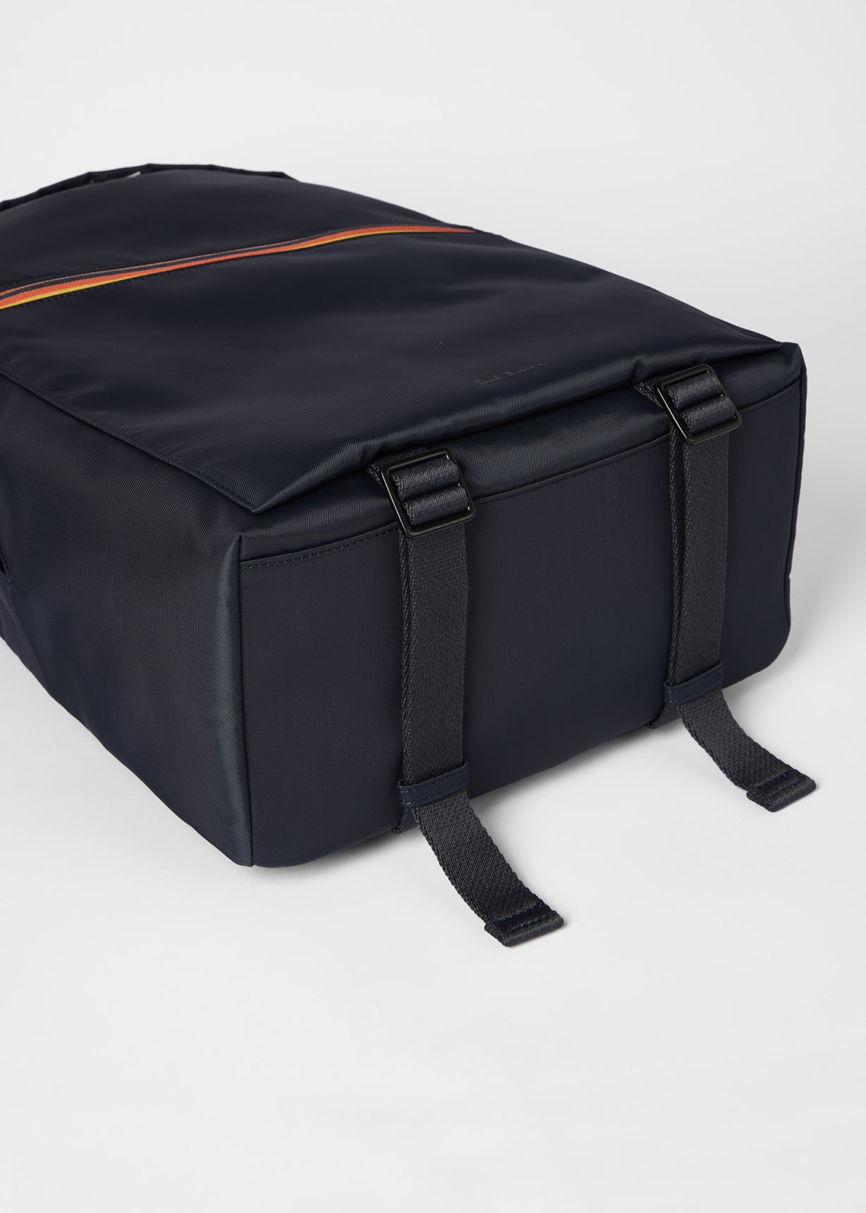 Navy 'Artist Stripe' Recycled Polyester Backpack