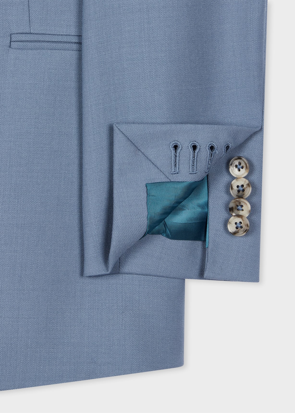 Women's A Suit To Travel In - Steel Blue Wool Suit