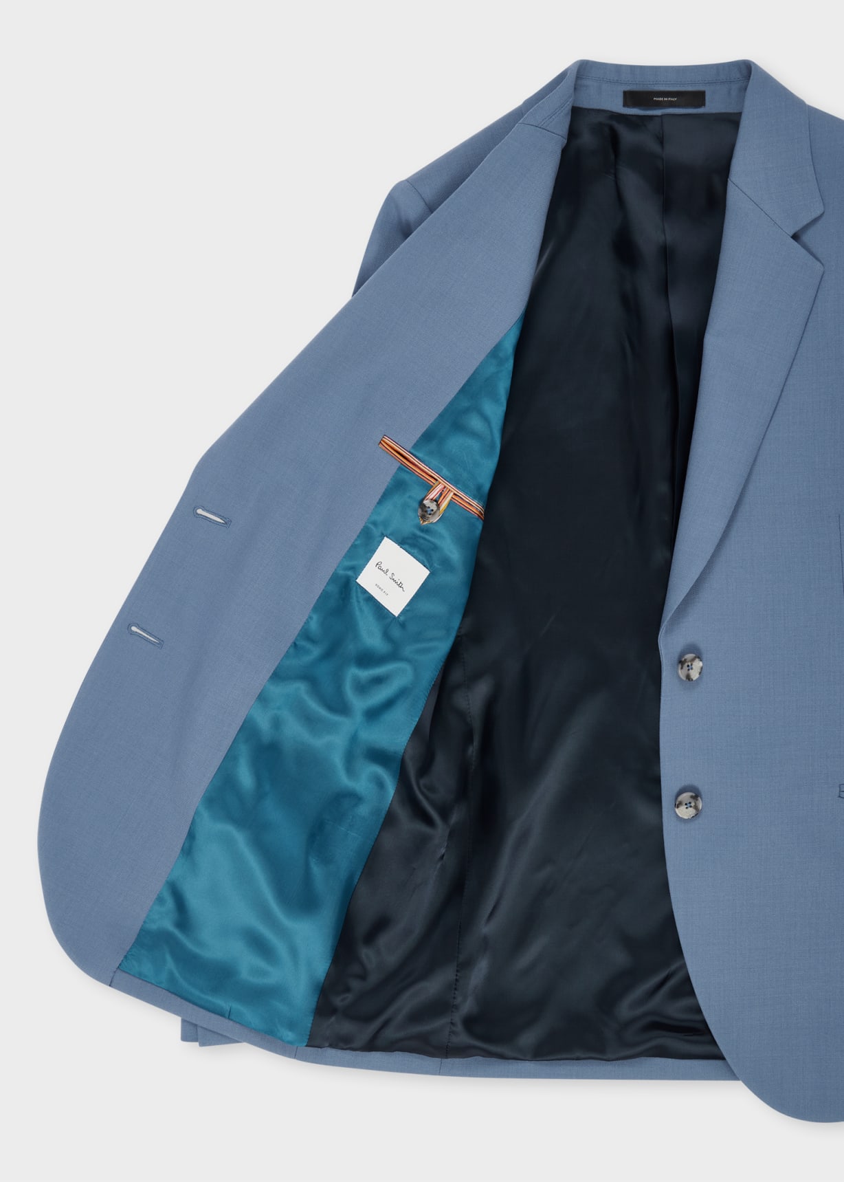 Women's A Suit To Travel In - Steel Blue Wool Suit