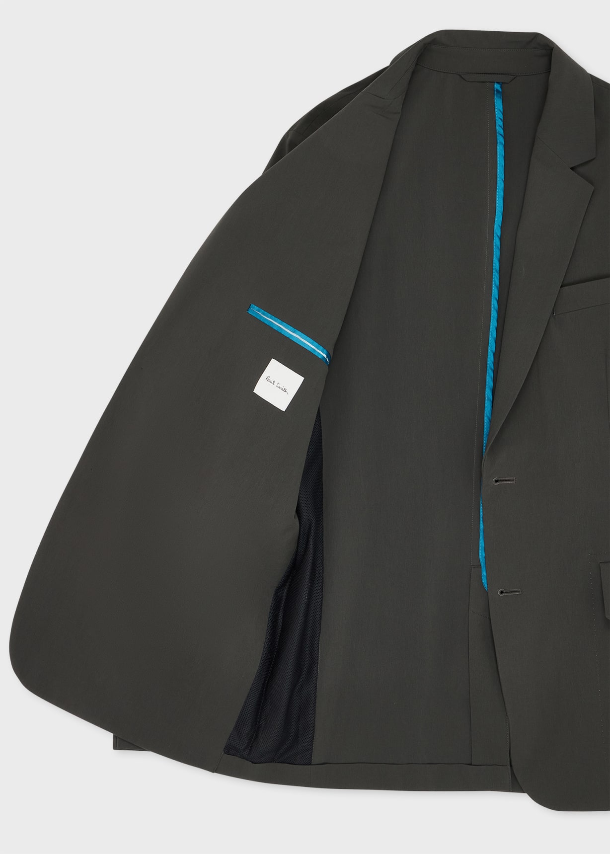 Men's Charcoal Recycled-Nylon Technical Blazer