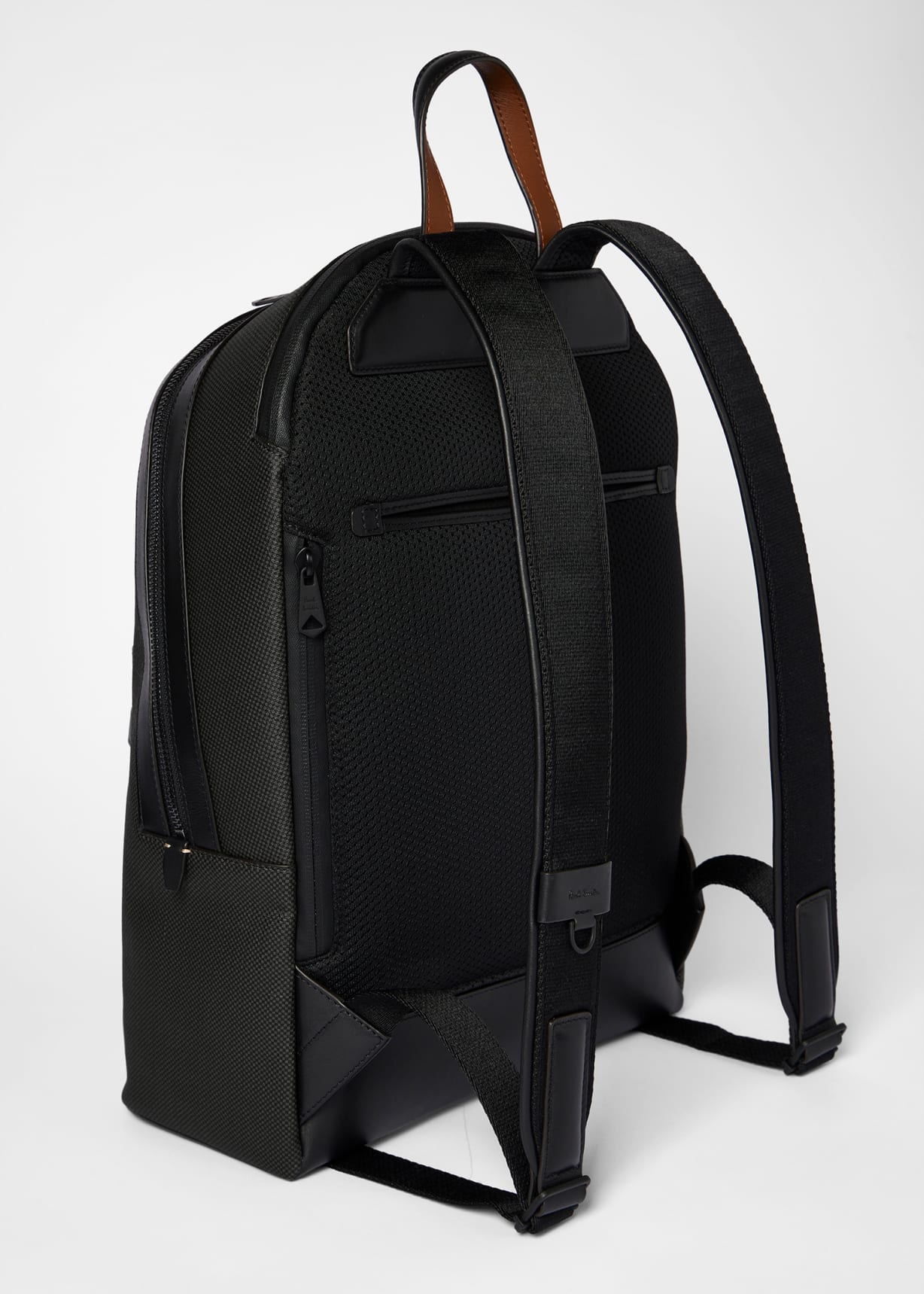 Coated Canvas 'Signature Stripe' Pocket Backpack