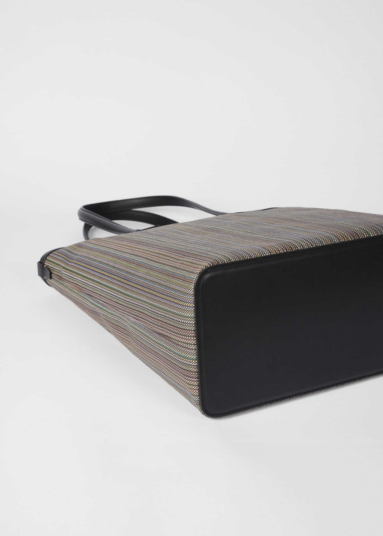 Men's 'Signature Stripe' Coated Canvas Tote Bag