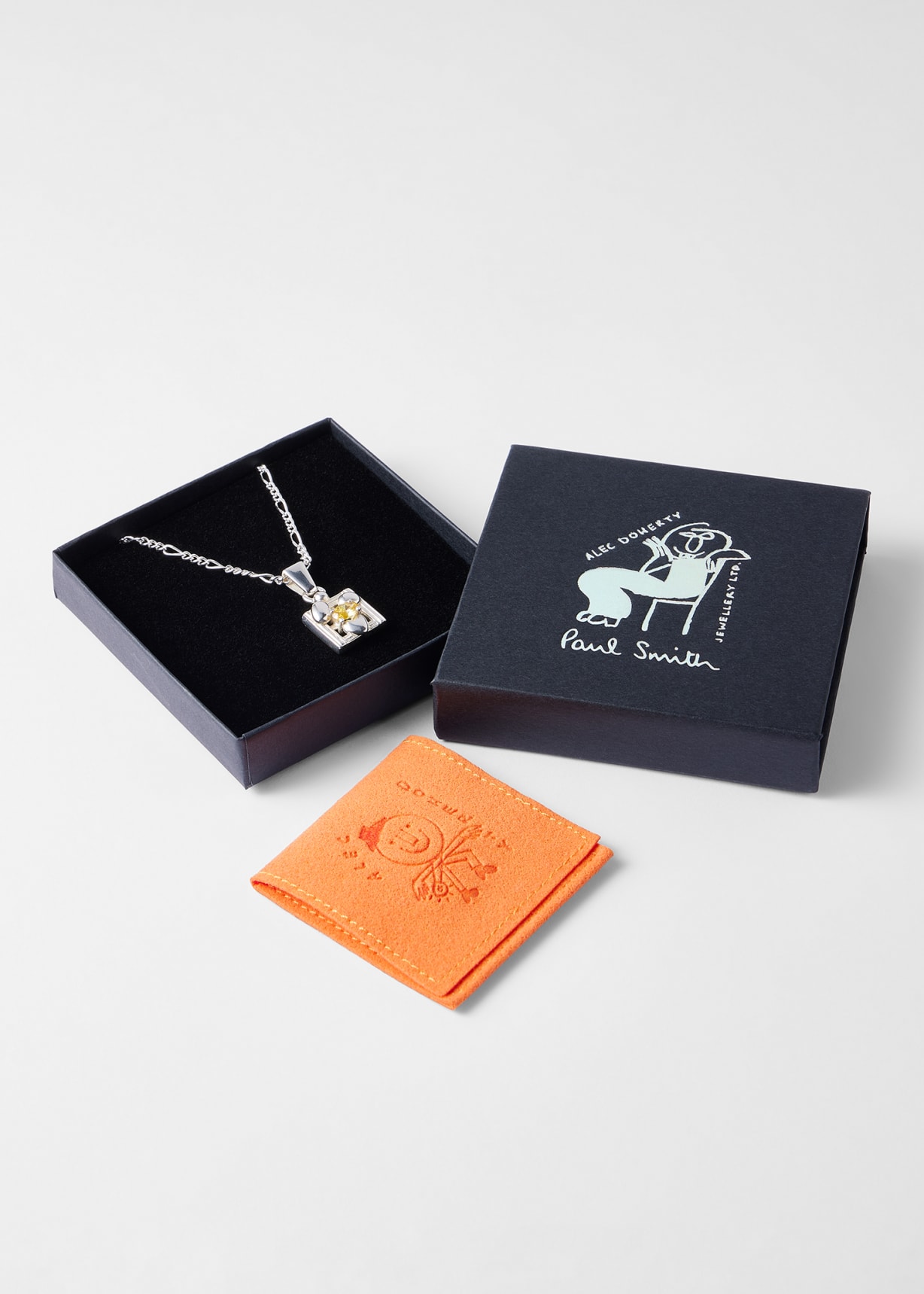 Alec Doherty For Paul Smith - Yellow Square One Pendant Necklace