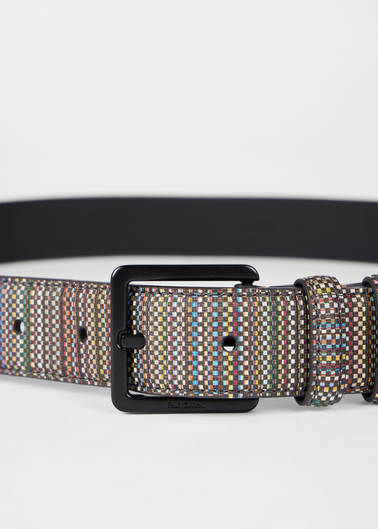 Men's 'Signature Stripe' Coated Canvas Belt