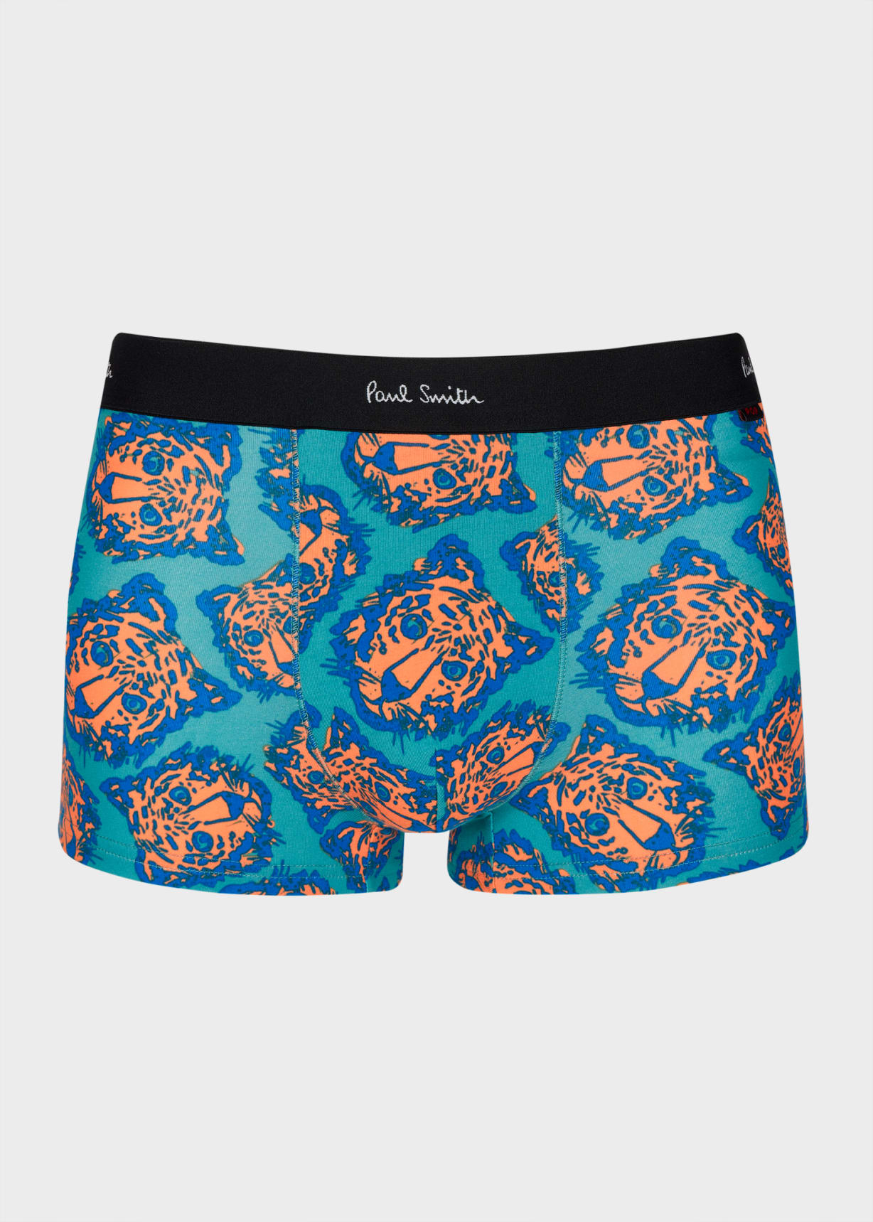 Men's Blue 'Tiger' Print Boxer Briefs