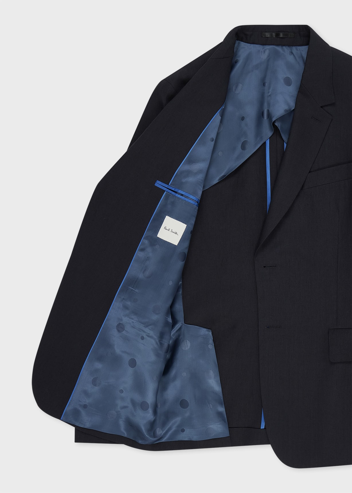 Men's Navy Linen Buggy-Lined Blazer