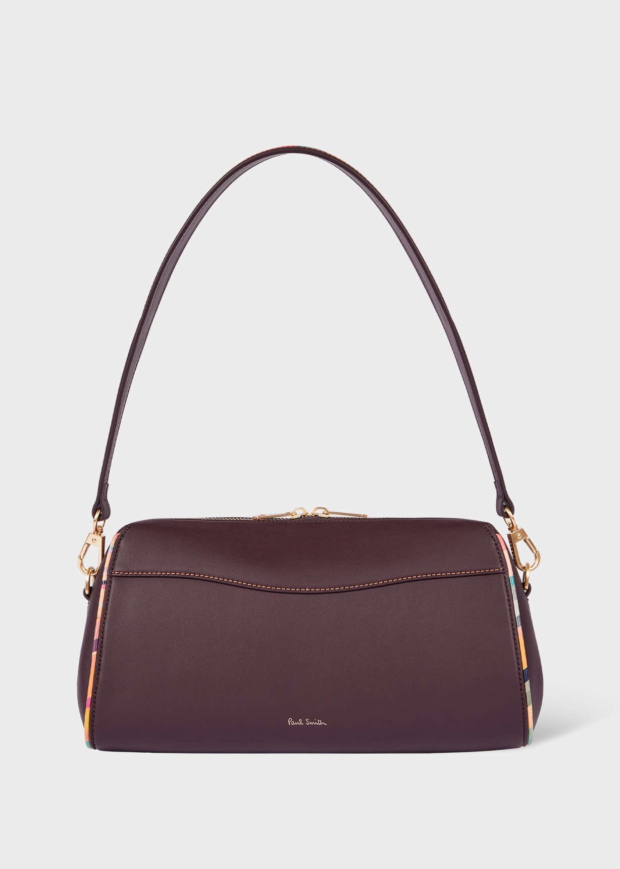 Women's Burgundy Inverted 'Dusky Swirl' Shoulder Bag