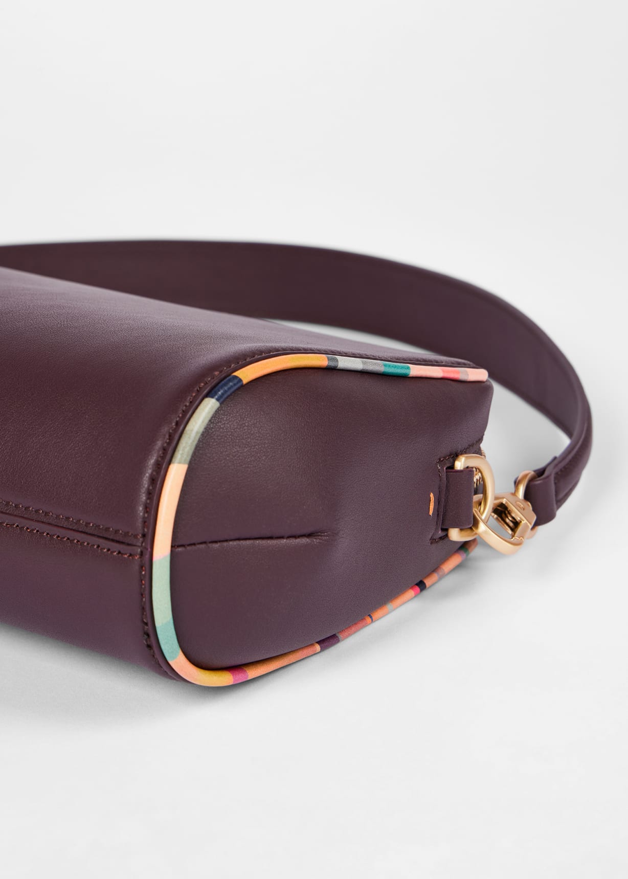 Women's Burgundy Inverted 'Dusky Swirl' Shoulder Bag