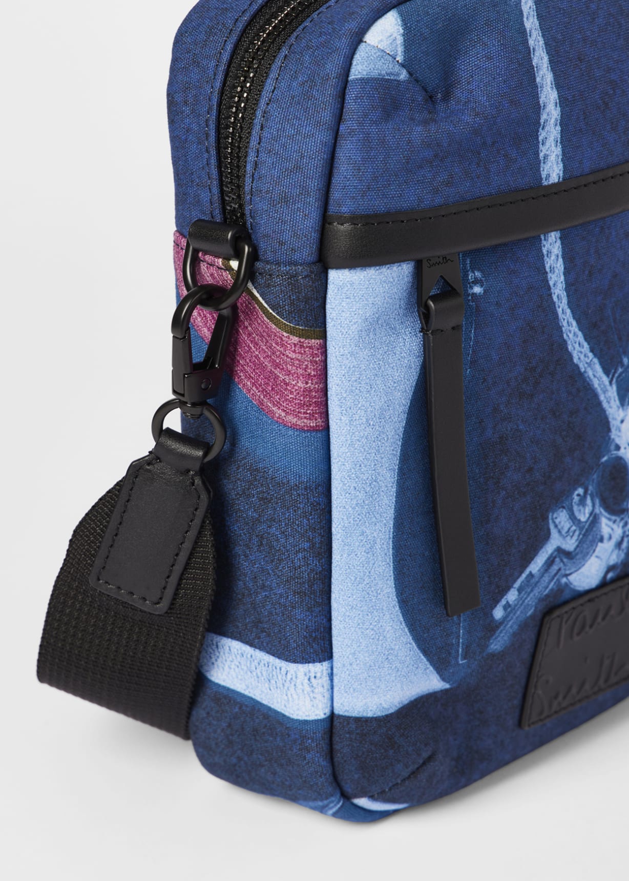 Men's Indigo Blue 'X-Ray Print' Flight Bag