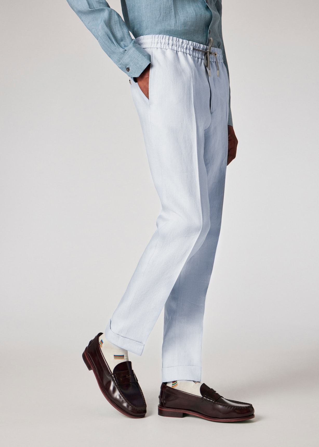 men's drawstring trousers