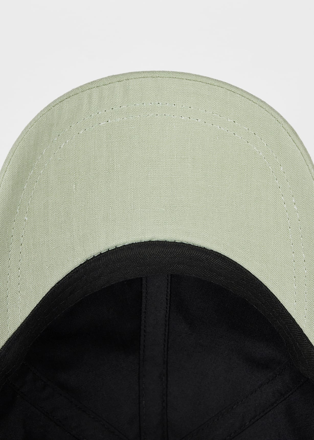 Men's Sage Green Linen Cap