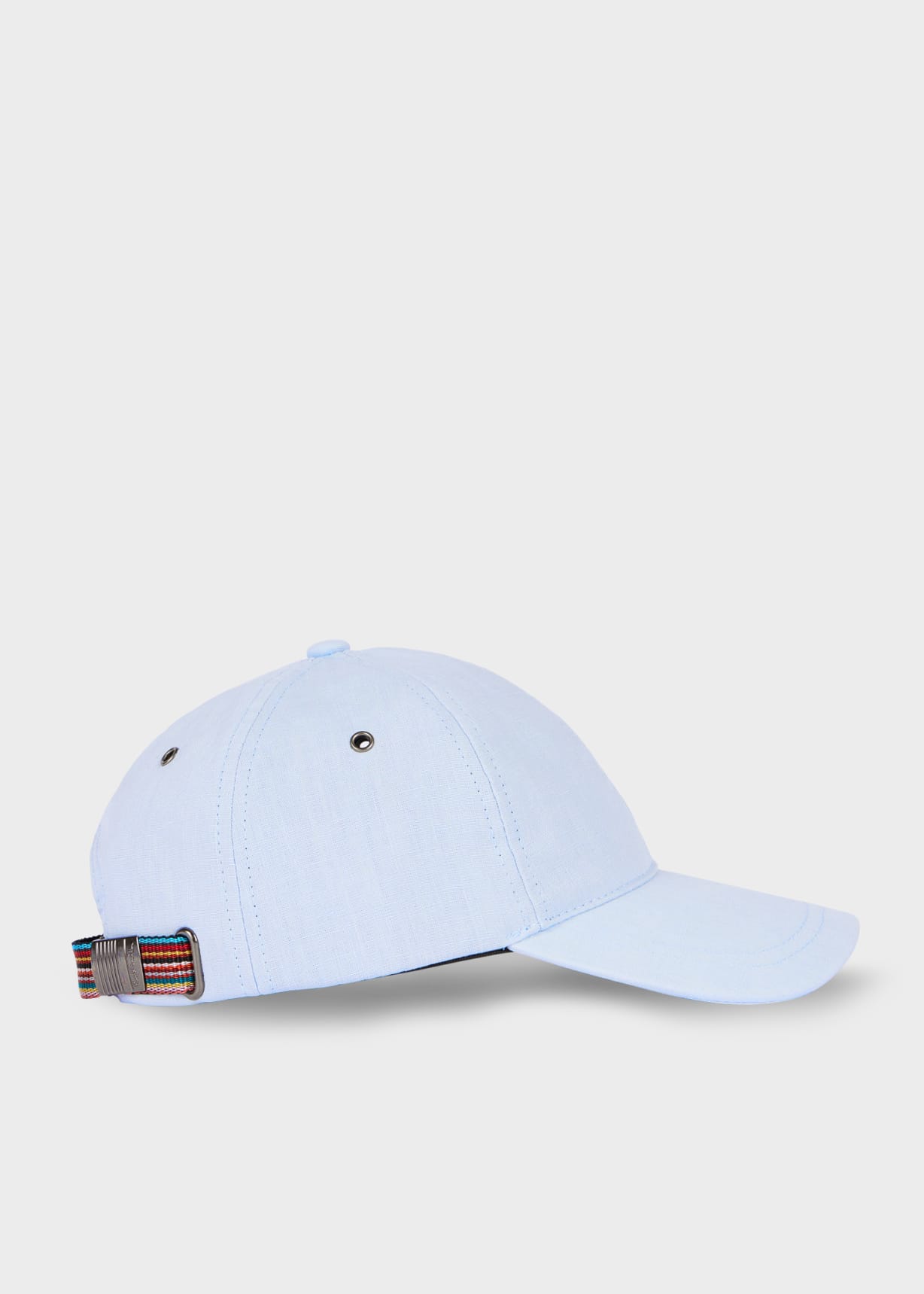 Men's Light Blue Linen Cap