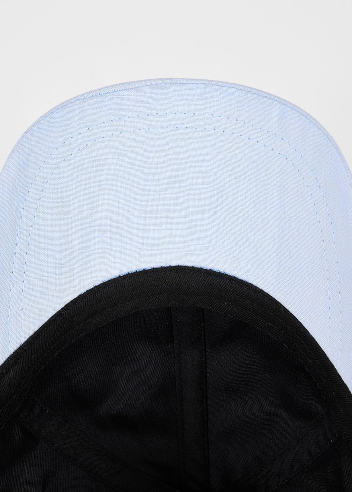 Men's Light Blue Linen Cap