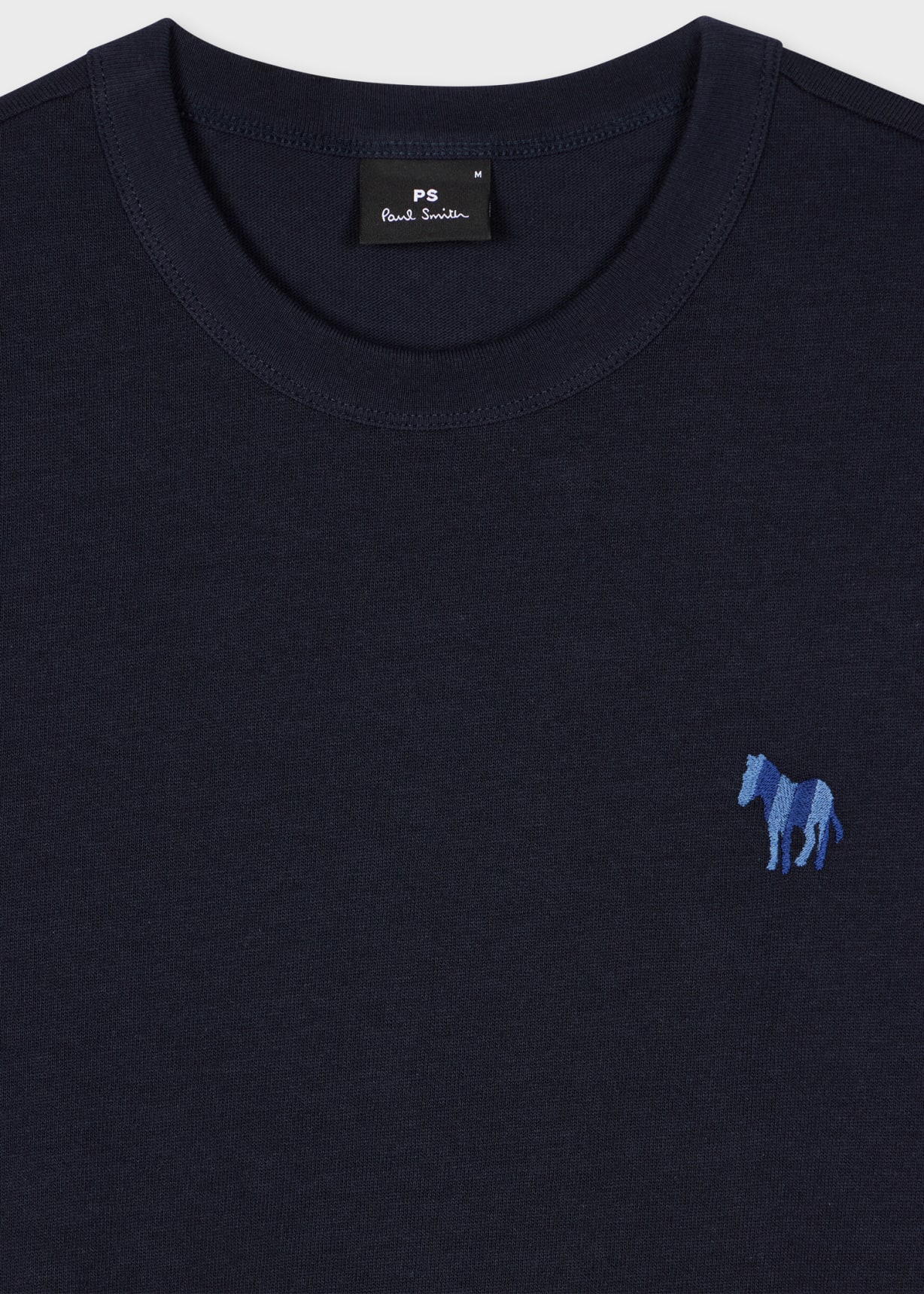 Men's Dark Navy 'Broad Stripe Zebra' T-Shirt