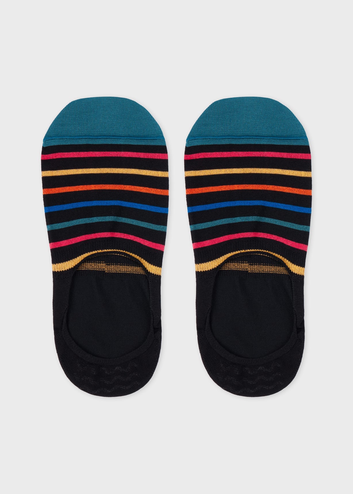 Multicolour Stripe Loafer Socks Three Pack