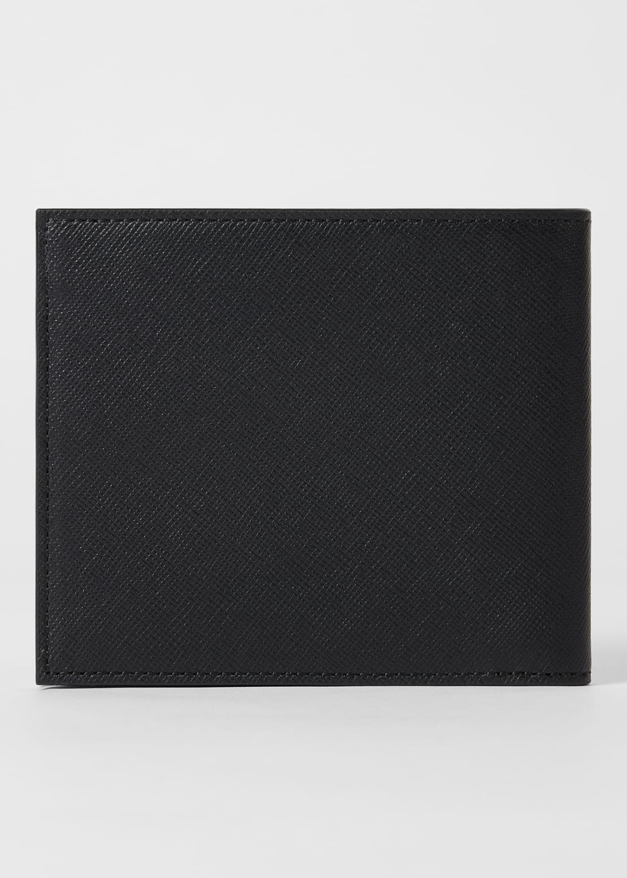 Black Leather 'Pixelated Mini' Interior Billfold Wallet