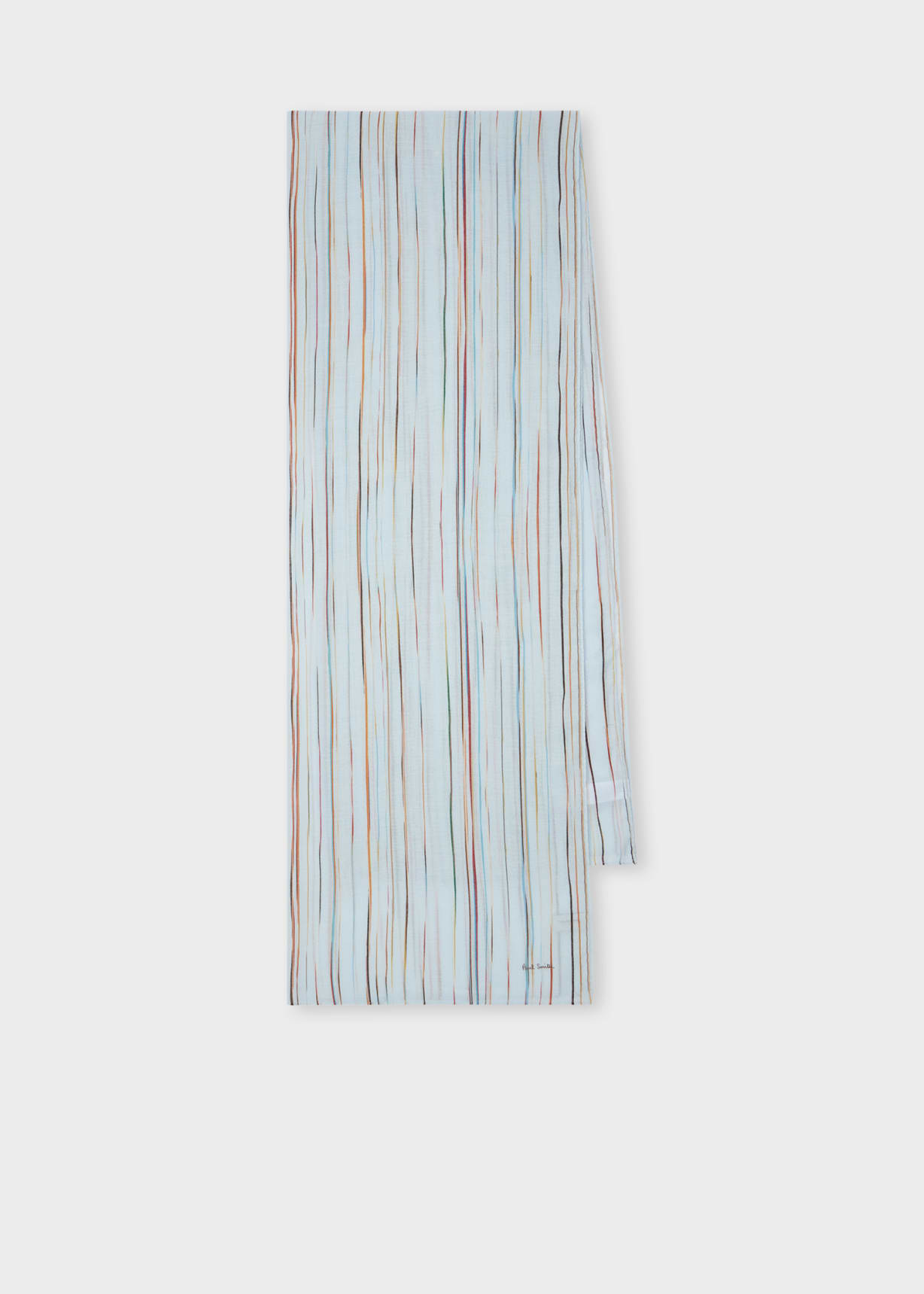 Light Blue 'Signature Stripe' Scarf