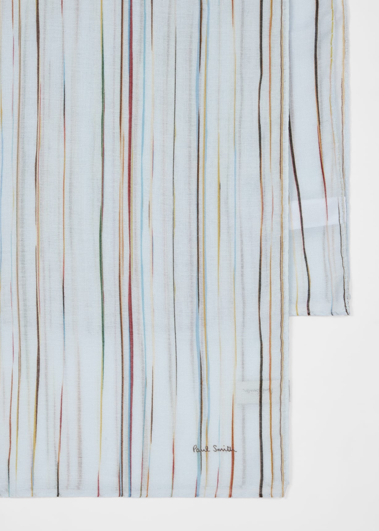 Light Blue 'Signature Stripe' Scarf