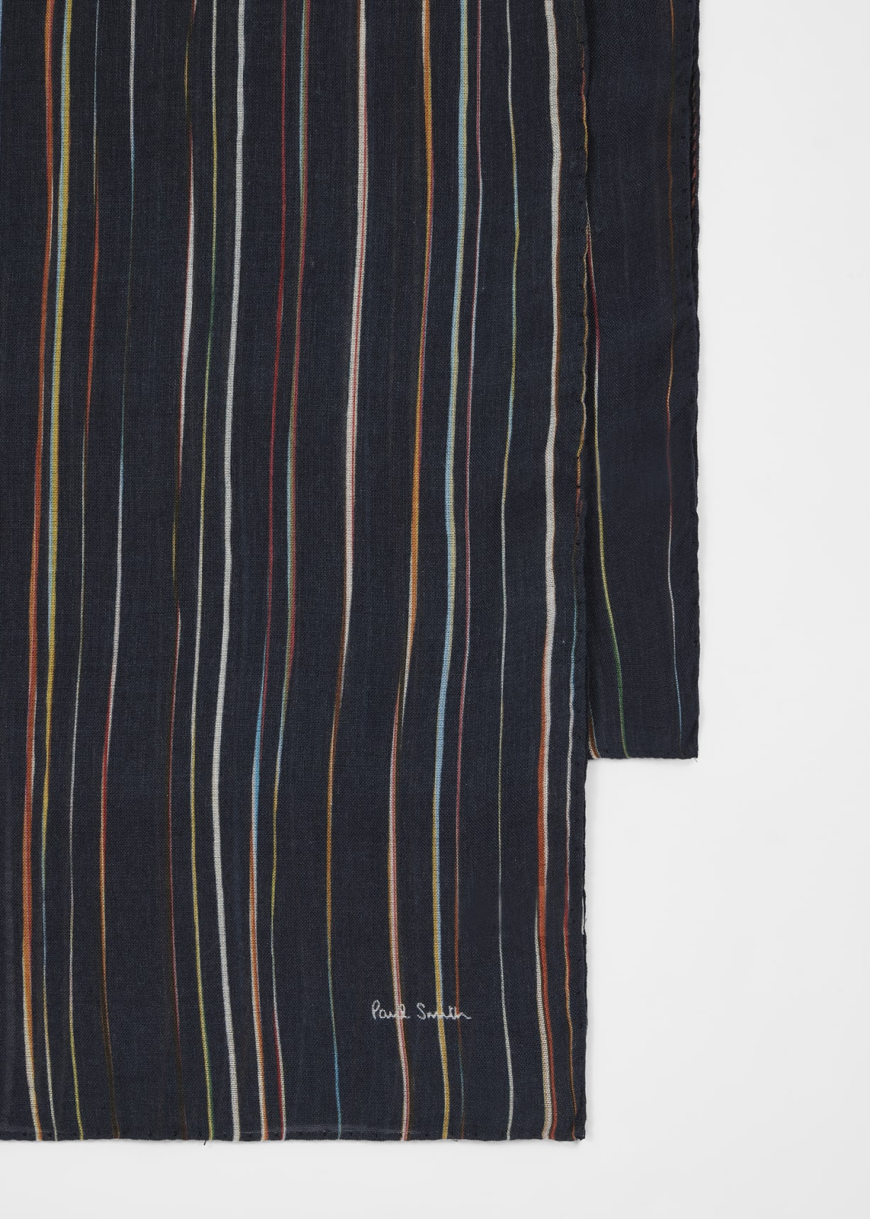 Dark Blue 'Signature Stripe' Scarf
